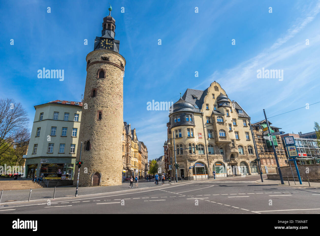 Leipziger turm in halle saale hi-res stock photography and images - Alamy