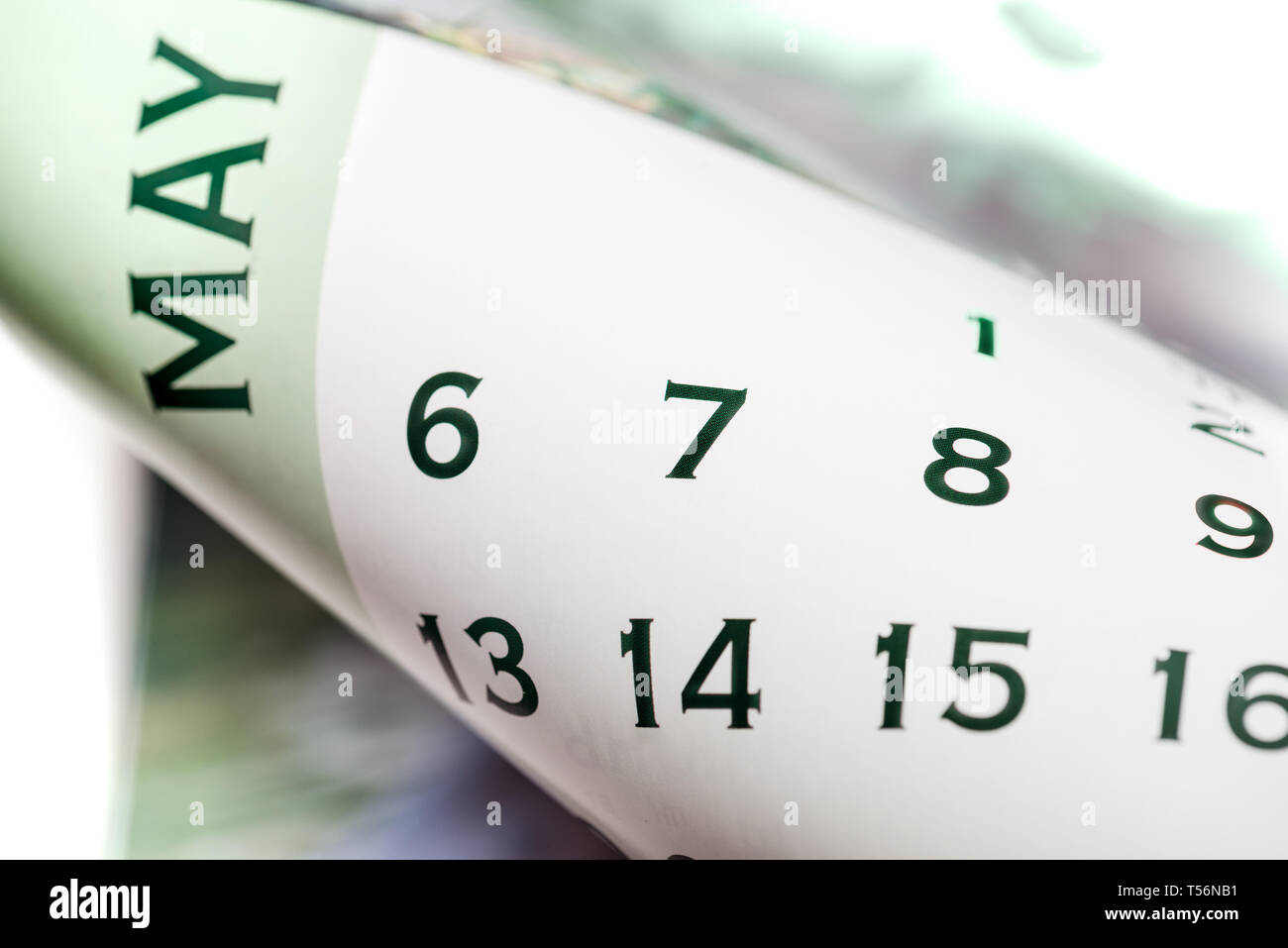 Numbers in calendar hi-res stock photography and images - Alamy