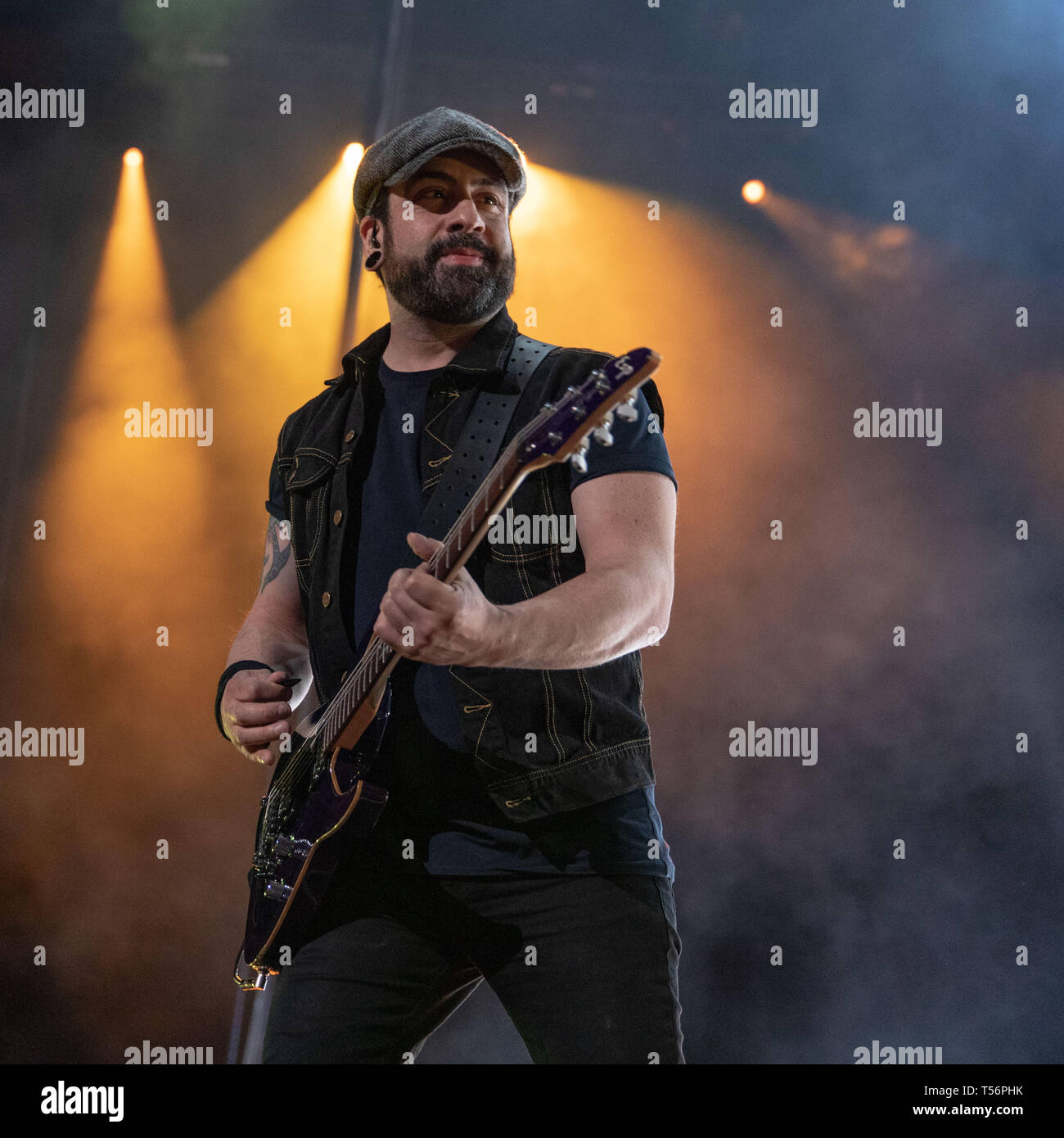 April 20, 2019 - Milwaukee, Wisconsin, U.S - ROB CAGGIANO of Volbeat at ...