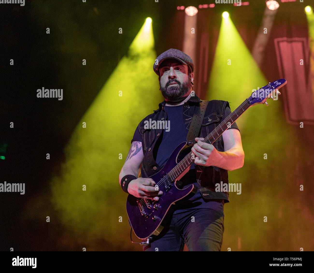 April 20, 2019 - Milwaukee, Wisconsin, U.S - ROB CAGGIANO of Volbeat at ...