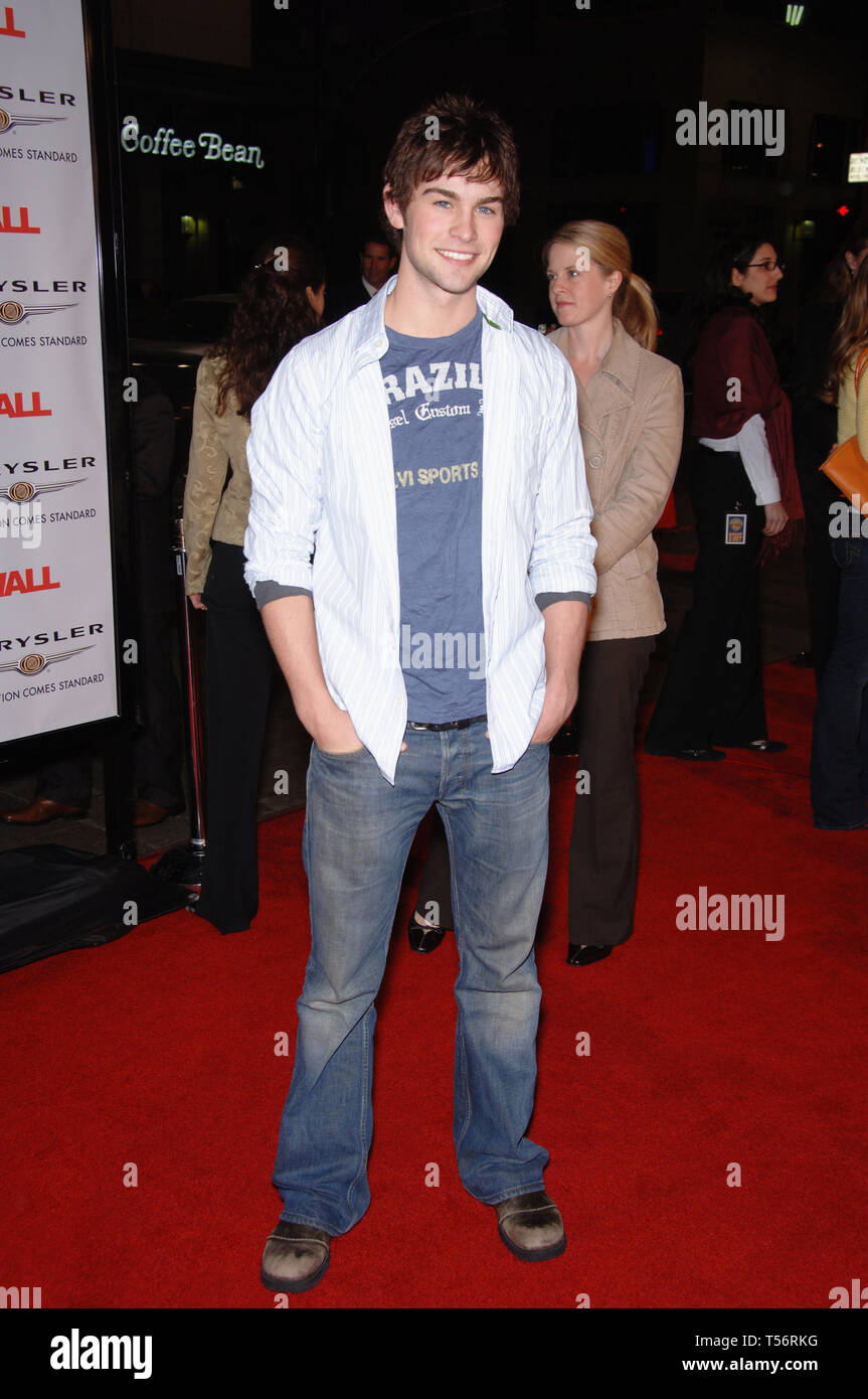 LOS ANGELES, CA. February 02, 2006: CHACE CRAWFORD at the world ...