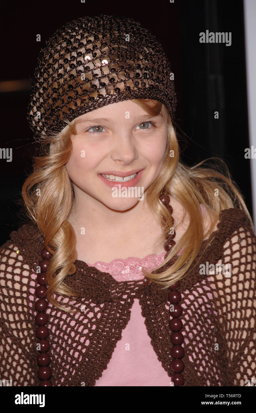 LOS ANGELES, CA. February 02, 2006: CHLOE MORETZ at the world premiere ...