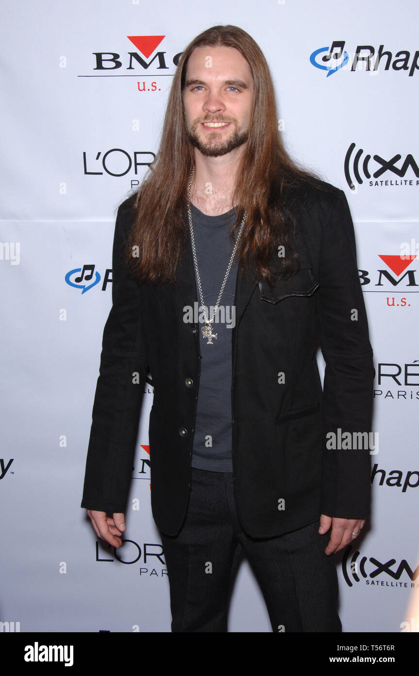 LOS ANGELES, CA. February 07, 2006: Singer BO BICE at music mogul Clive ...