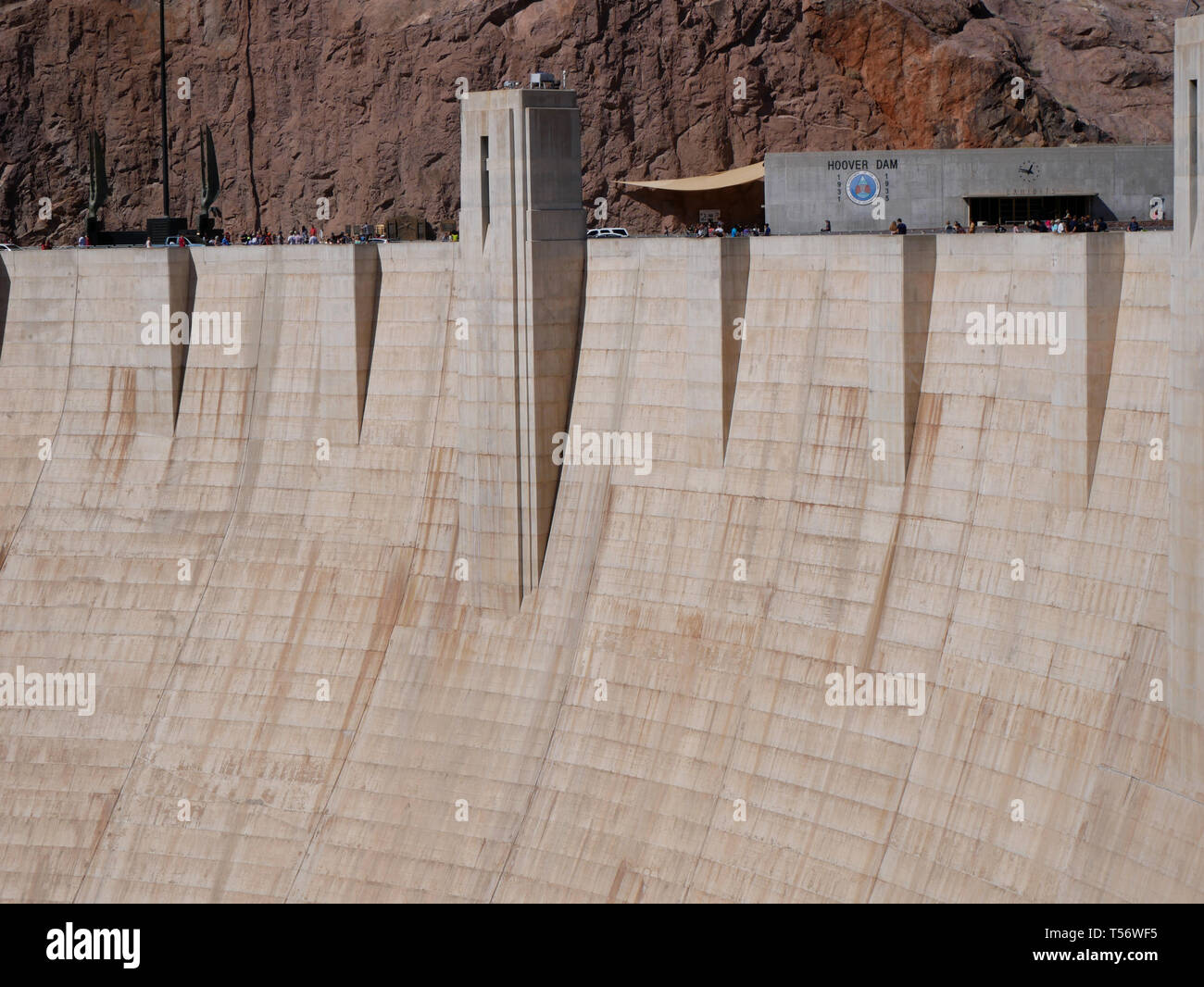 Hoover Dam Construction Concrete