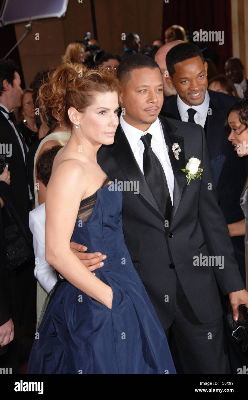 LOS ANGELES, CA. March 05, 2006: SANDRA BULLOCK & TERRENCE HOWARD at ...