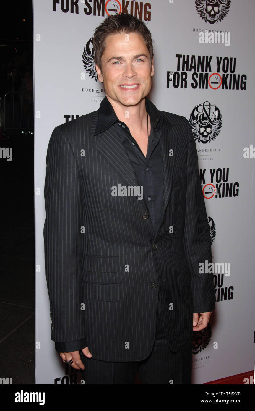 LOS ANGELES, CA. March 16, 2006: Actor ROB LOWE at the Los Angeles ...