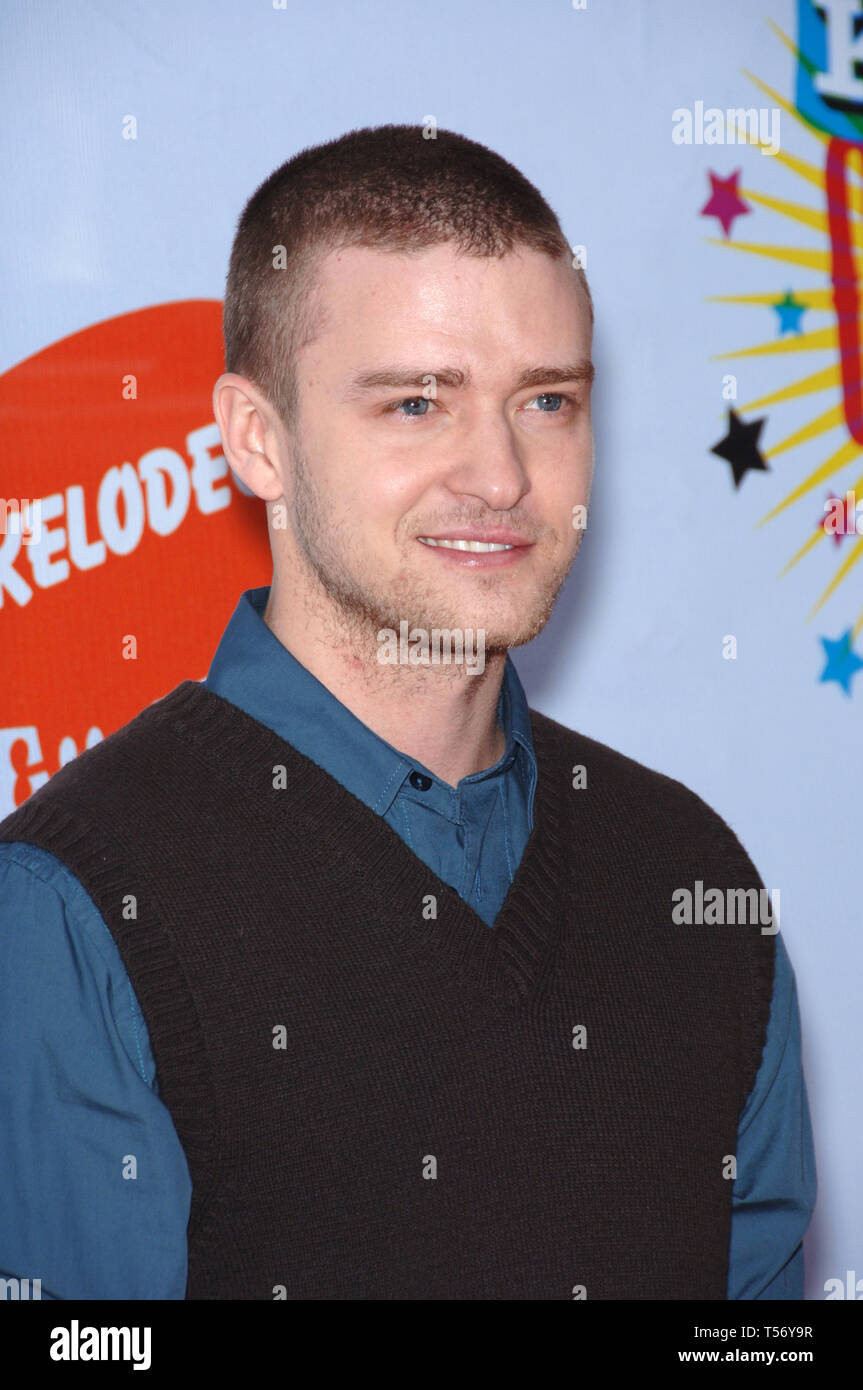 LOS ANGELES, CA. April 01, 2006: Singer JUSTIN TIMBERLAKE at the 2006 ...