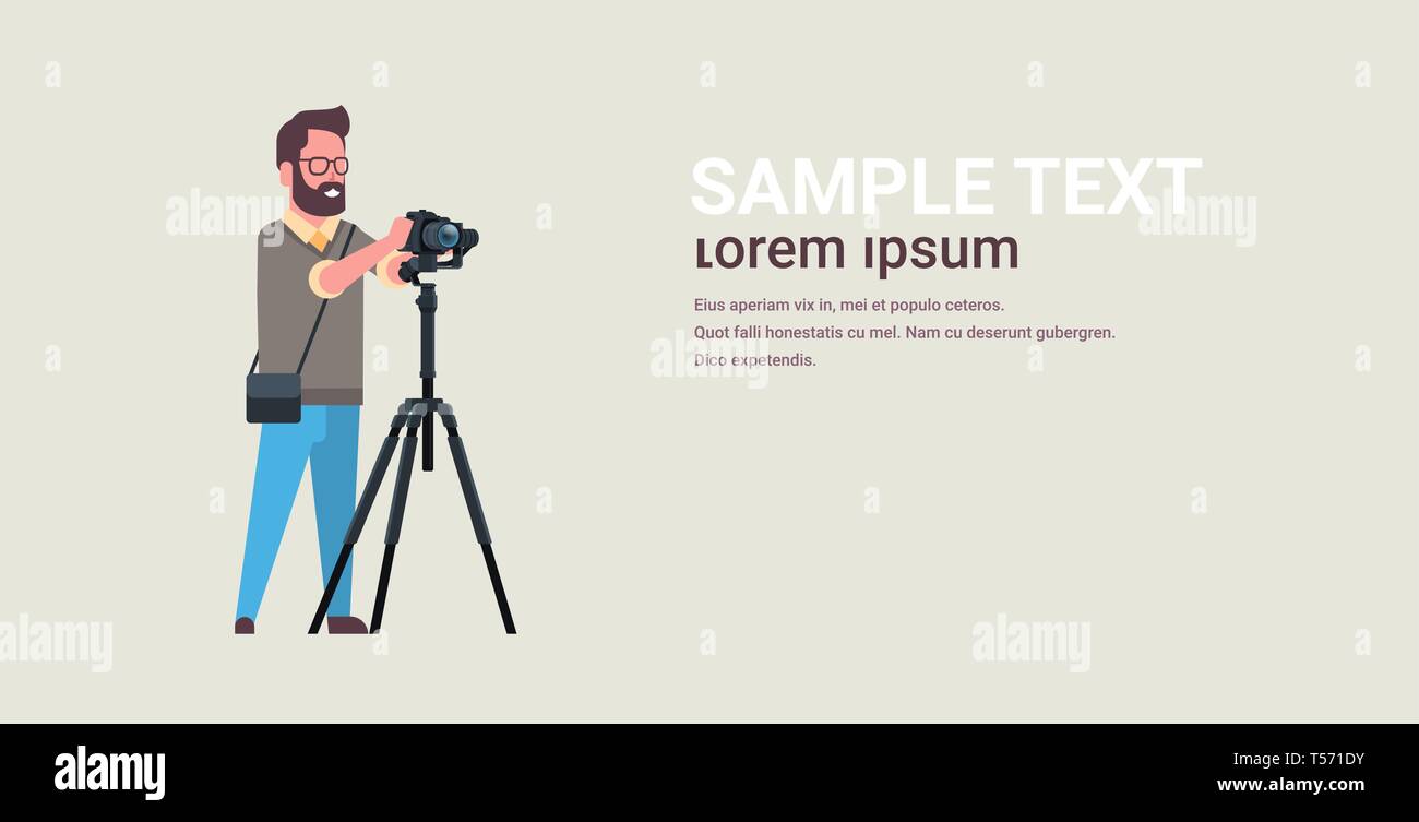 Using dslr camera Stock Vector Images - Alamy