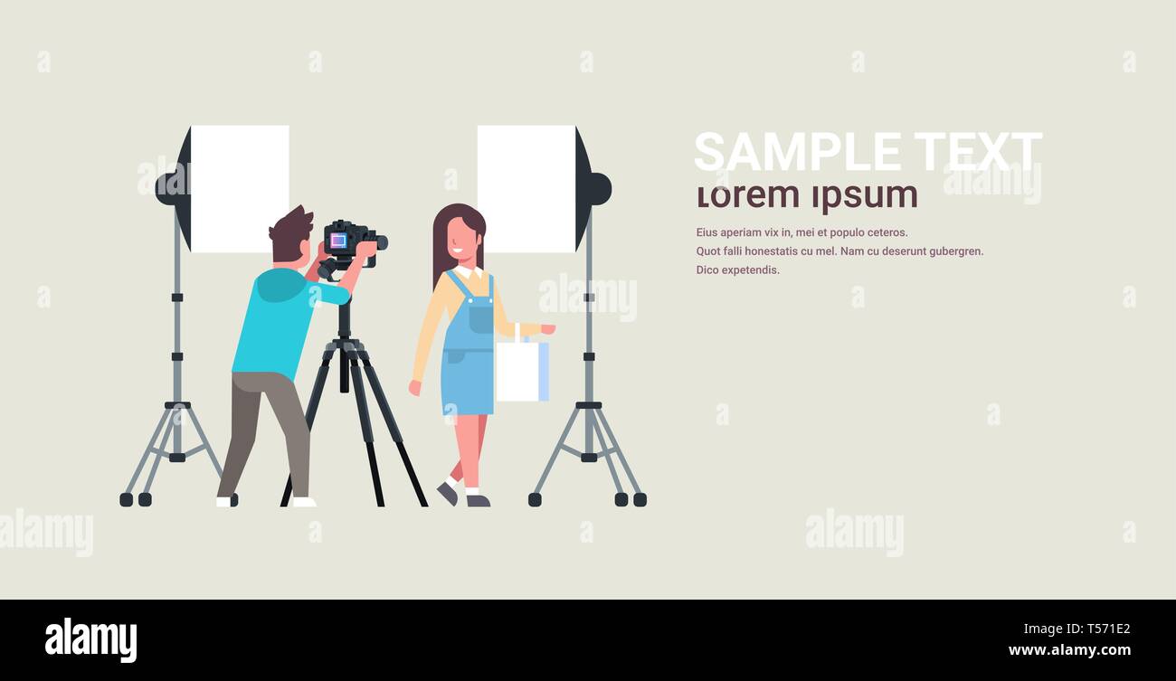 professional man photographer using dslr camera on tripod shooting ...