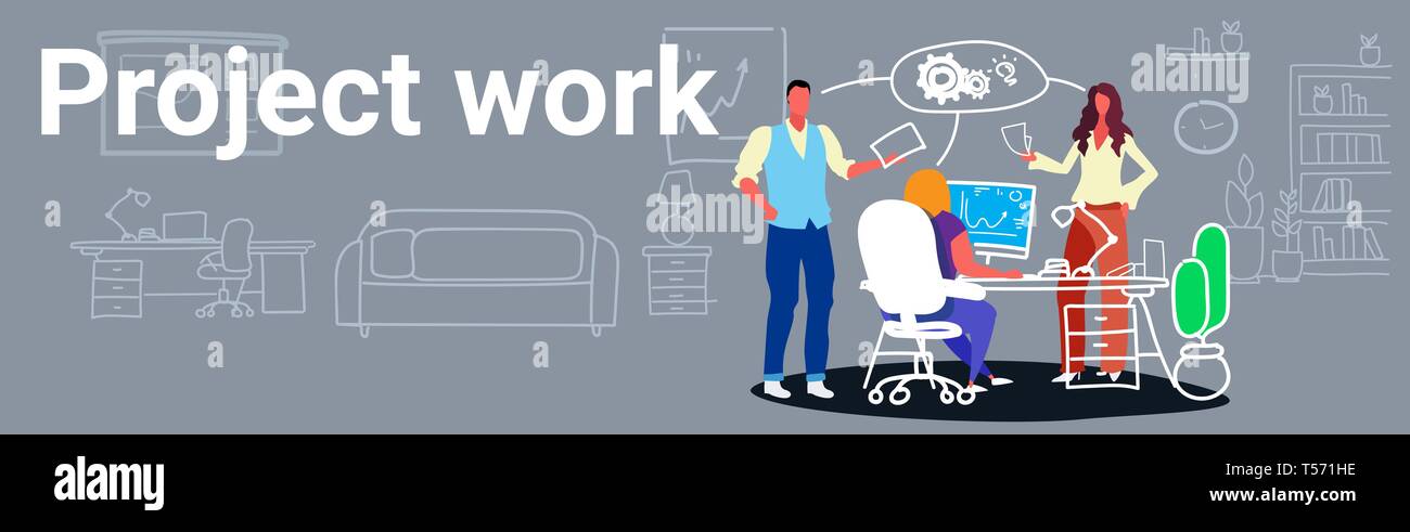 businesspeople group meeting brainstorming process project work concept ...