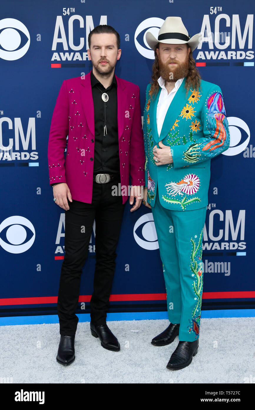 April 7, 2019 - Las Vegas, Nevada, United States - TJ Osborne (L) and ...