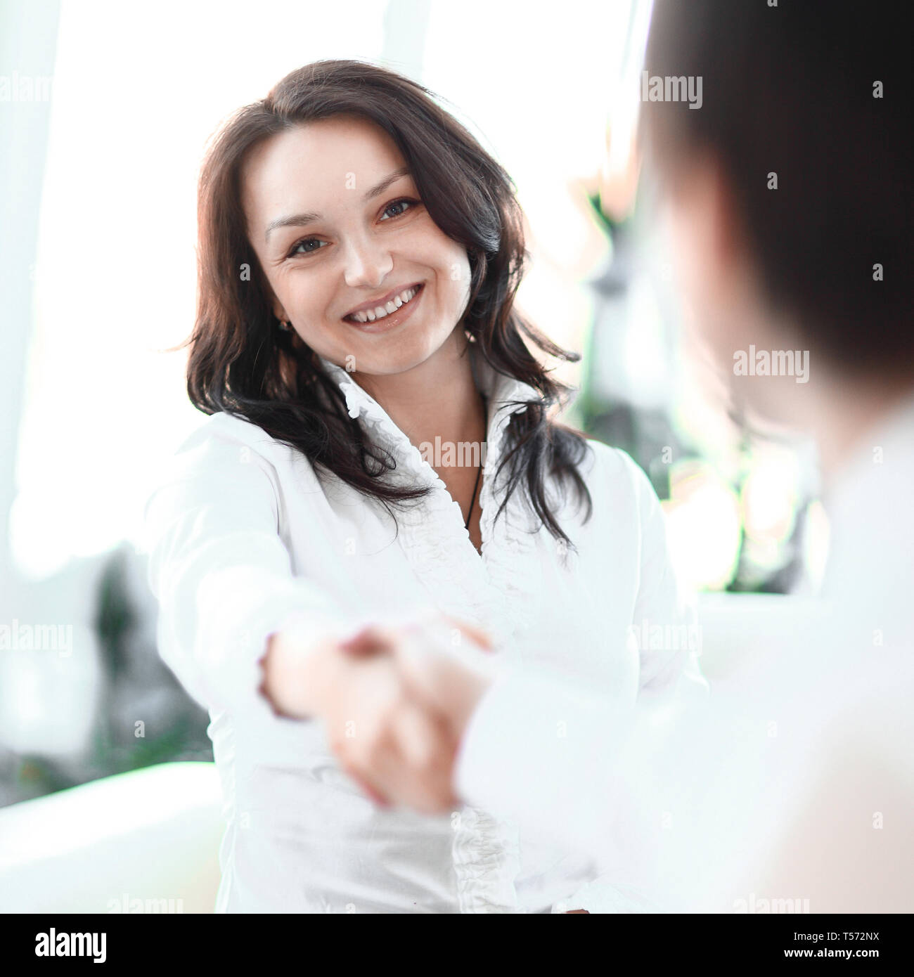 background image of handshake of business people . photo with copy ...