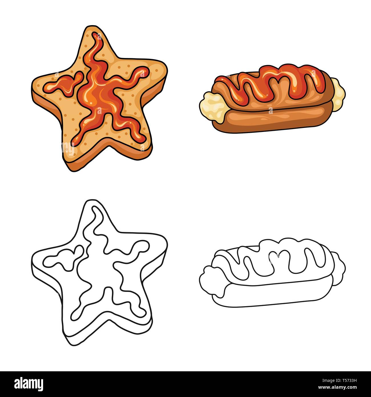 Vector design of confectionery and culinary logo. Collection of ...