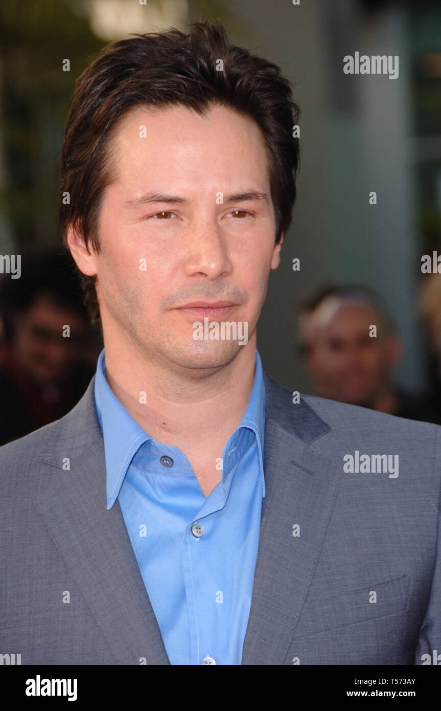 LOS ANGELES, CA. June 13, 2006: Actor KEANU REEVES at the world ...