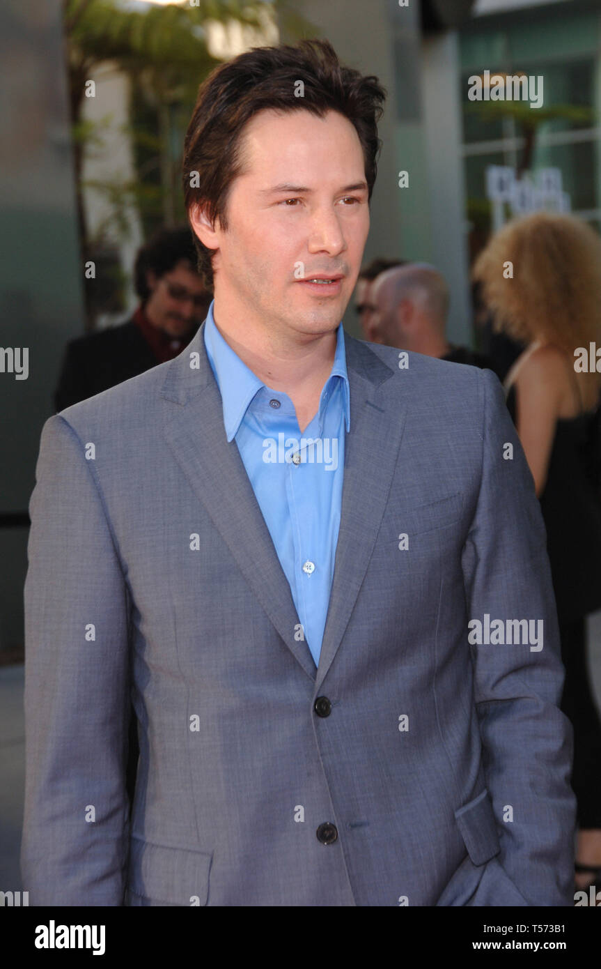 LOS ANGELES, CA. June 13, 2006: Actor KEANU REEVES at the world ...