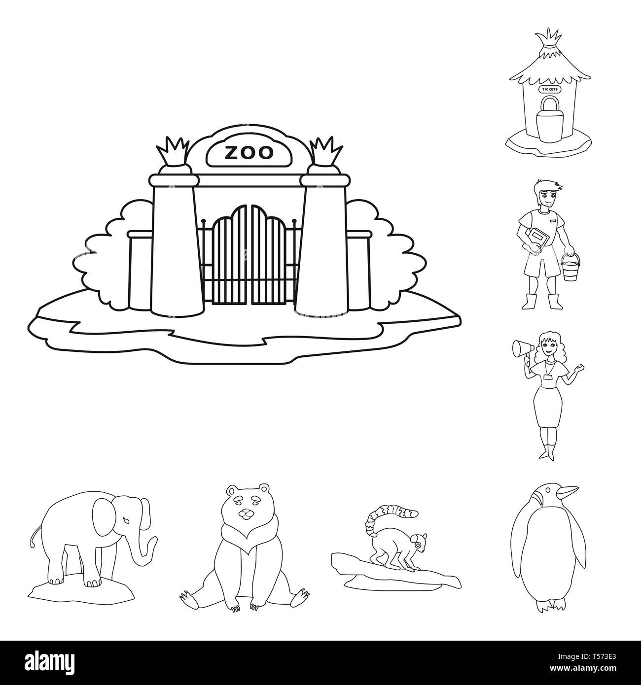 Safari park gate Black and White Stock Photos & Images - Alamy