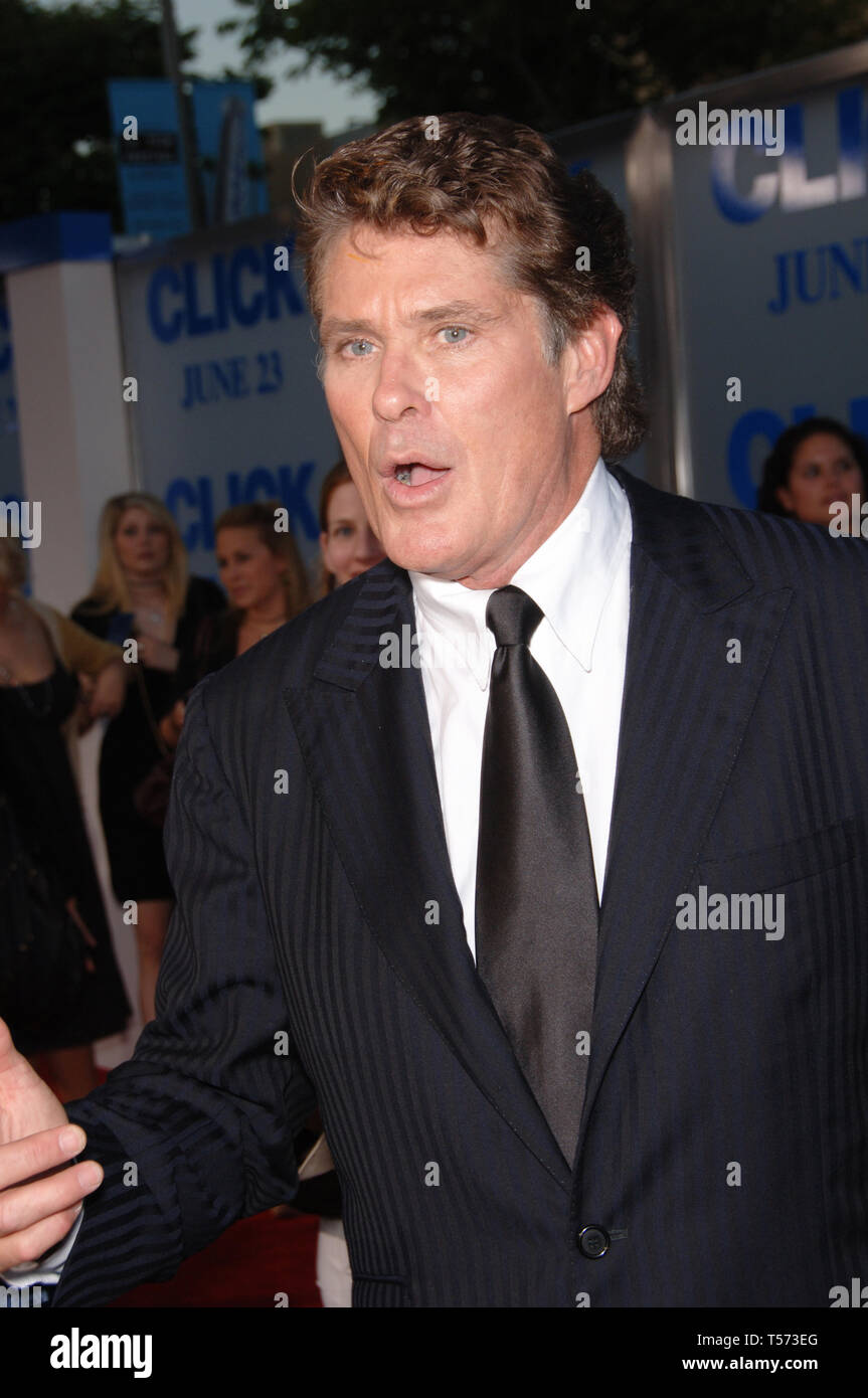 LOS ANGELES, CA. June 14, 2006: Actor DAVID HASSELHOFF at the Los ...