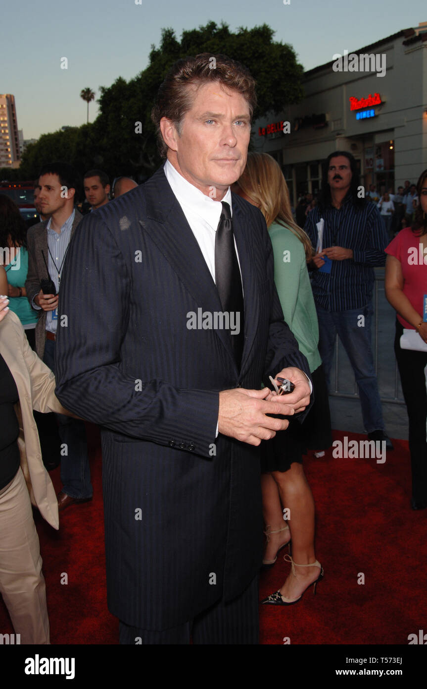 LOS ANGELES, CA. June 14, 2006: Actor DAVID HASSELHOFF at the Los ...