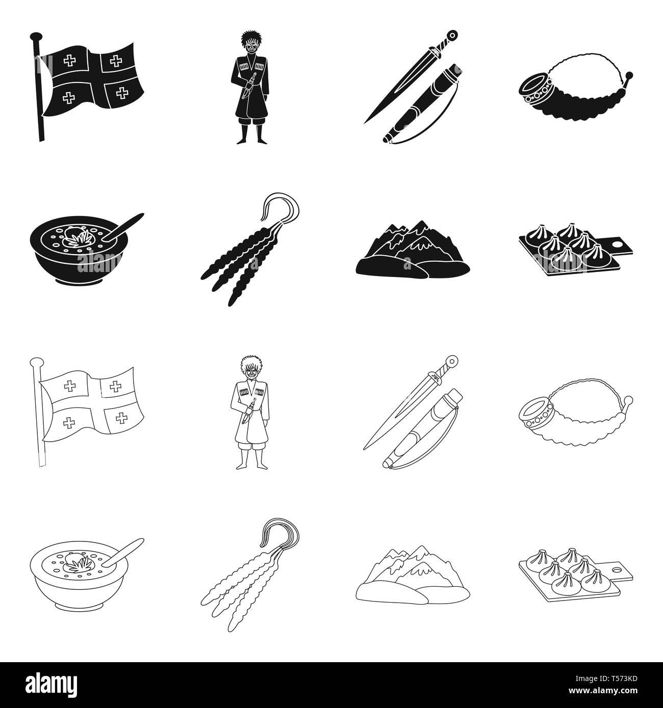 Vector design of culture and sightseeing sign. Set of culture and ...