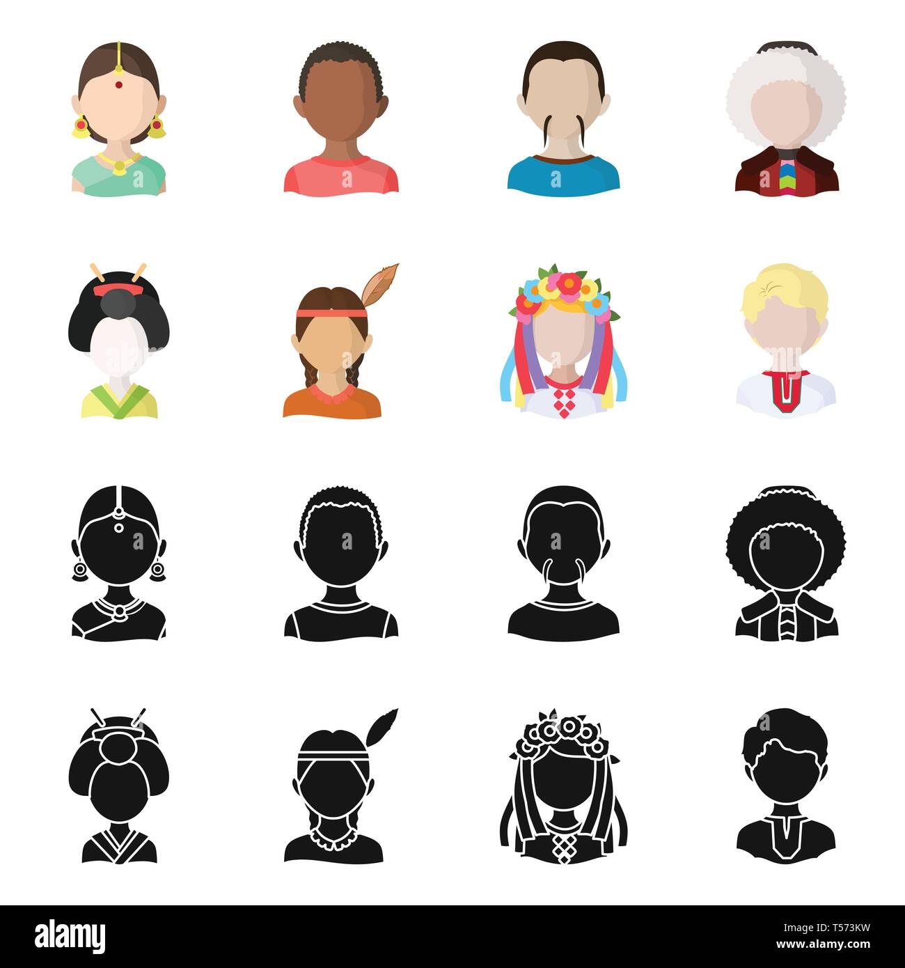 Vector design of imitator and resident sign. Collection of imitator and ...