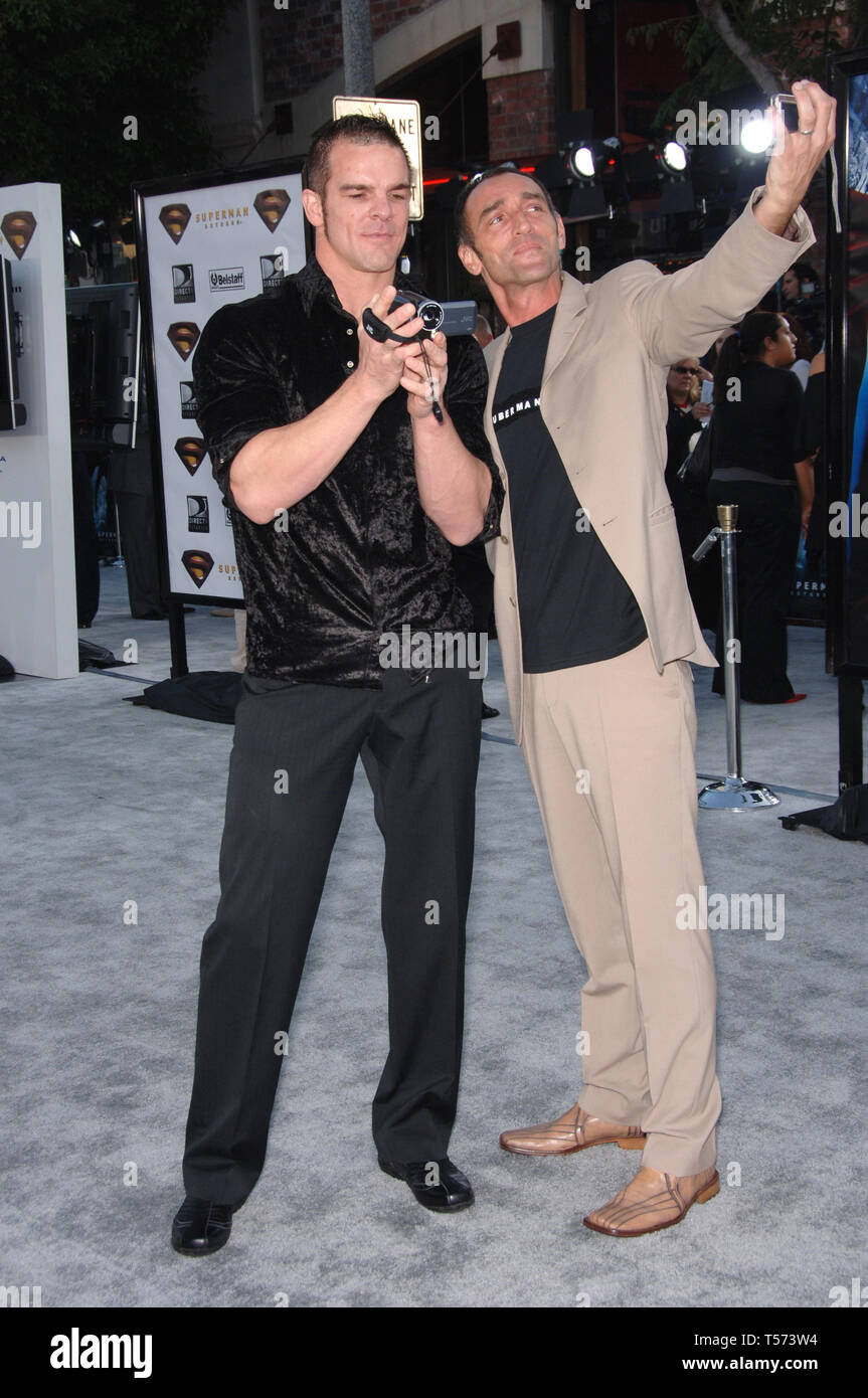 LOS ANGELES, CA. June 21, 2006: Actors IAN ROBERTS (left) & VINCENT ...