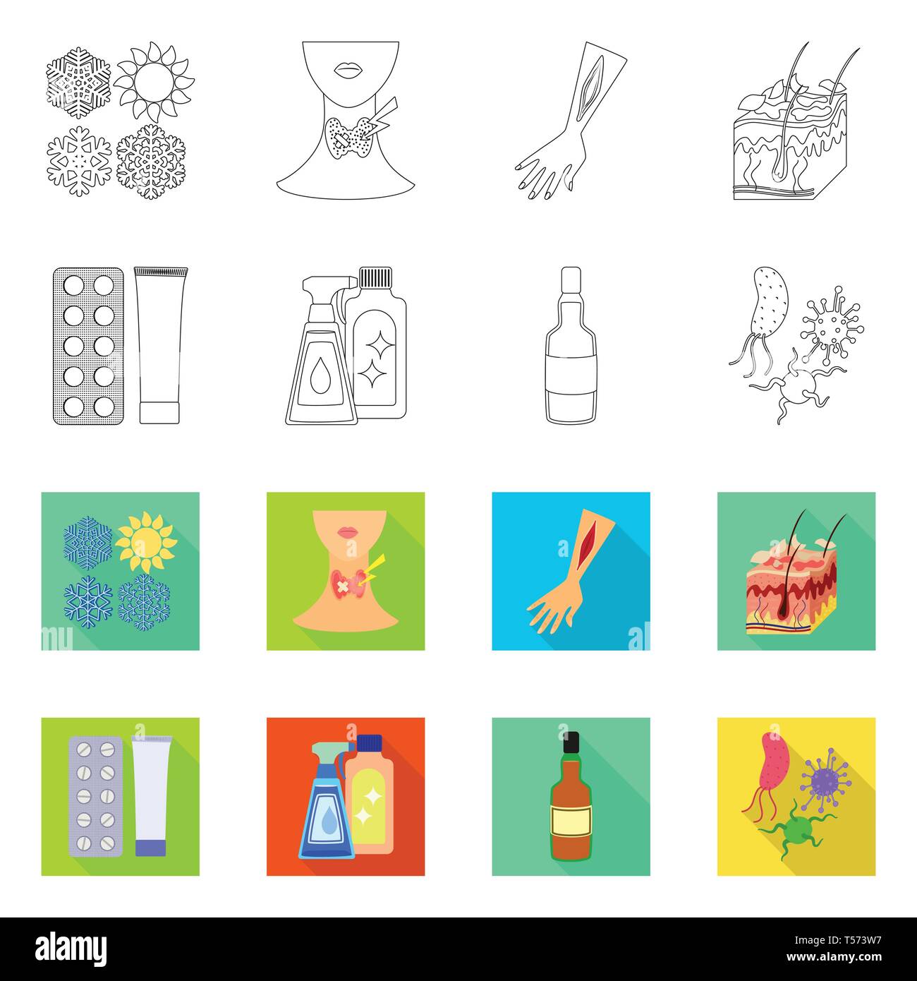 snowflake,endocrine,injury,skin,pill,chemical,bacteria,falling,system ...