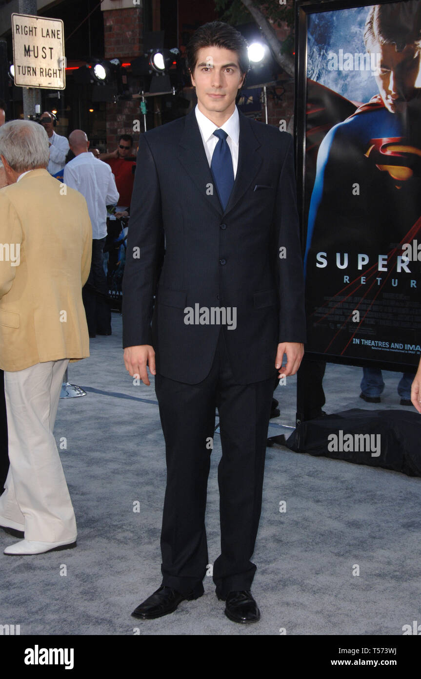 LOS ANGELES, CA. June 21, 2006: Actor BRANDON ROUTH at the world ...