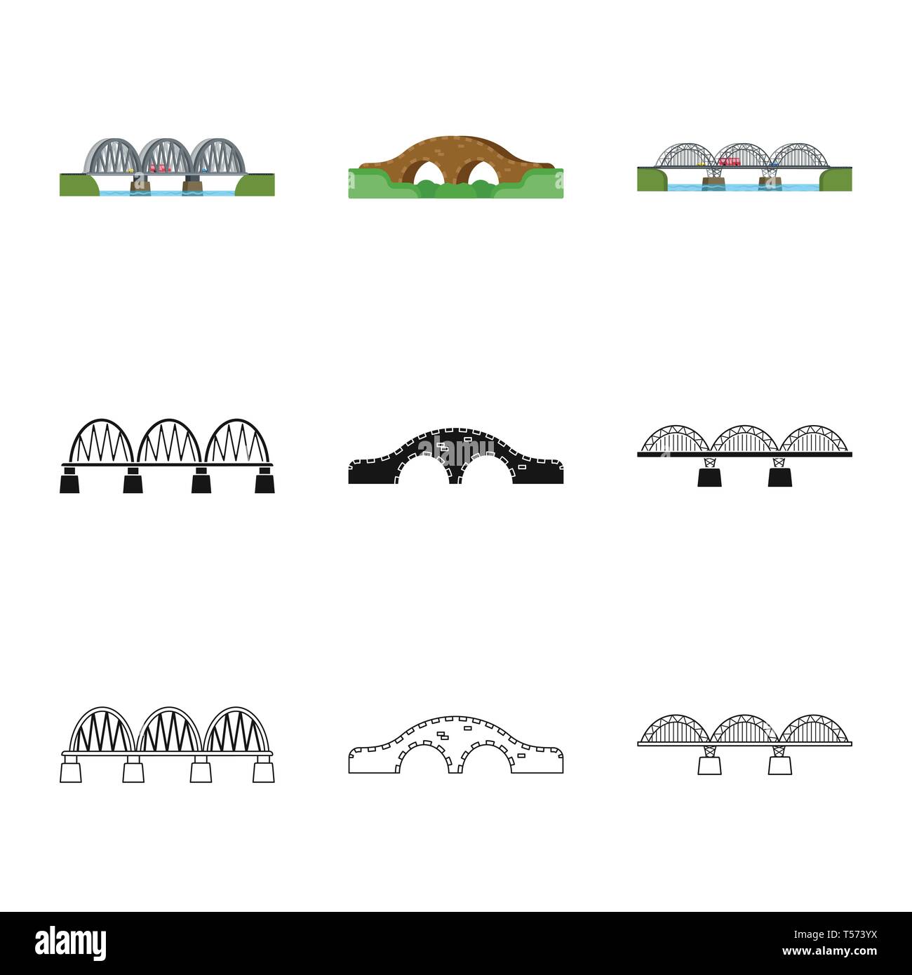 Vector illustration of connection and design icon. Set of connection ...