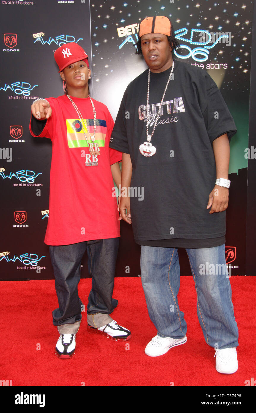LOS ANGELES, CA. June 27, 2006: MASTER P & son ROMEO at the 2006 BET ...