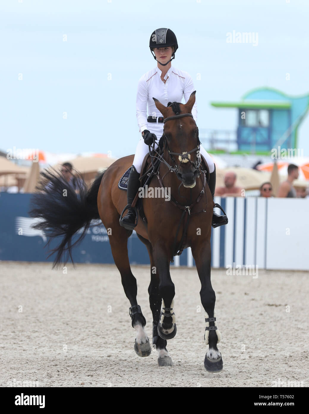 MIAMI BEACH, FL - APRIL 20: Jennifer Gates at the Longines Global ...
