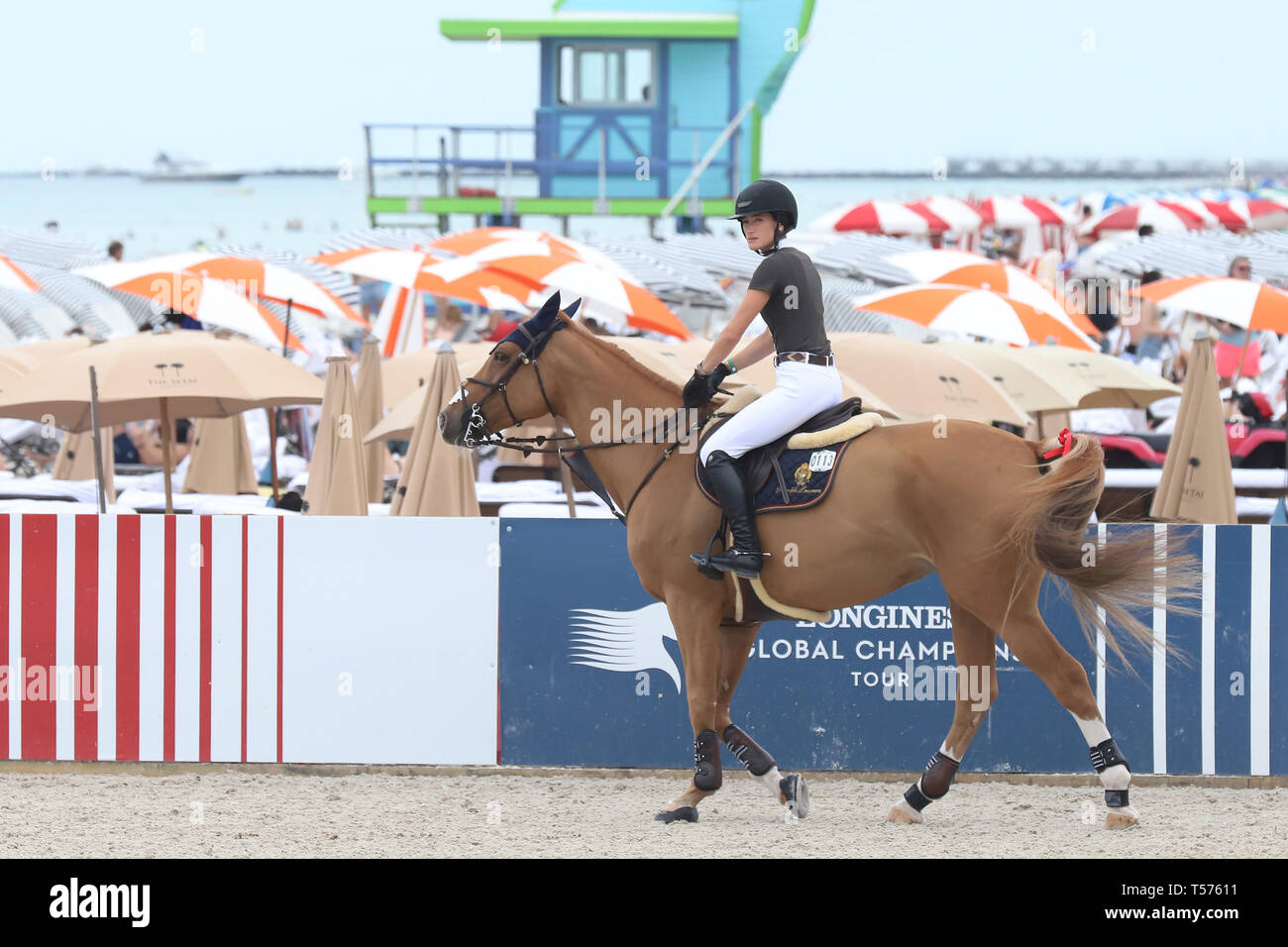 MIAMI BEACH, FL - APRIL 20: Jessica Rae Springsteen at the Longines ...