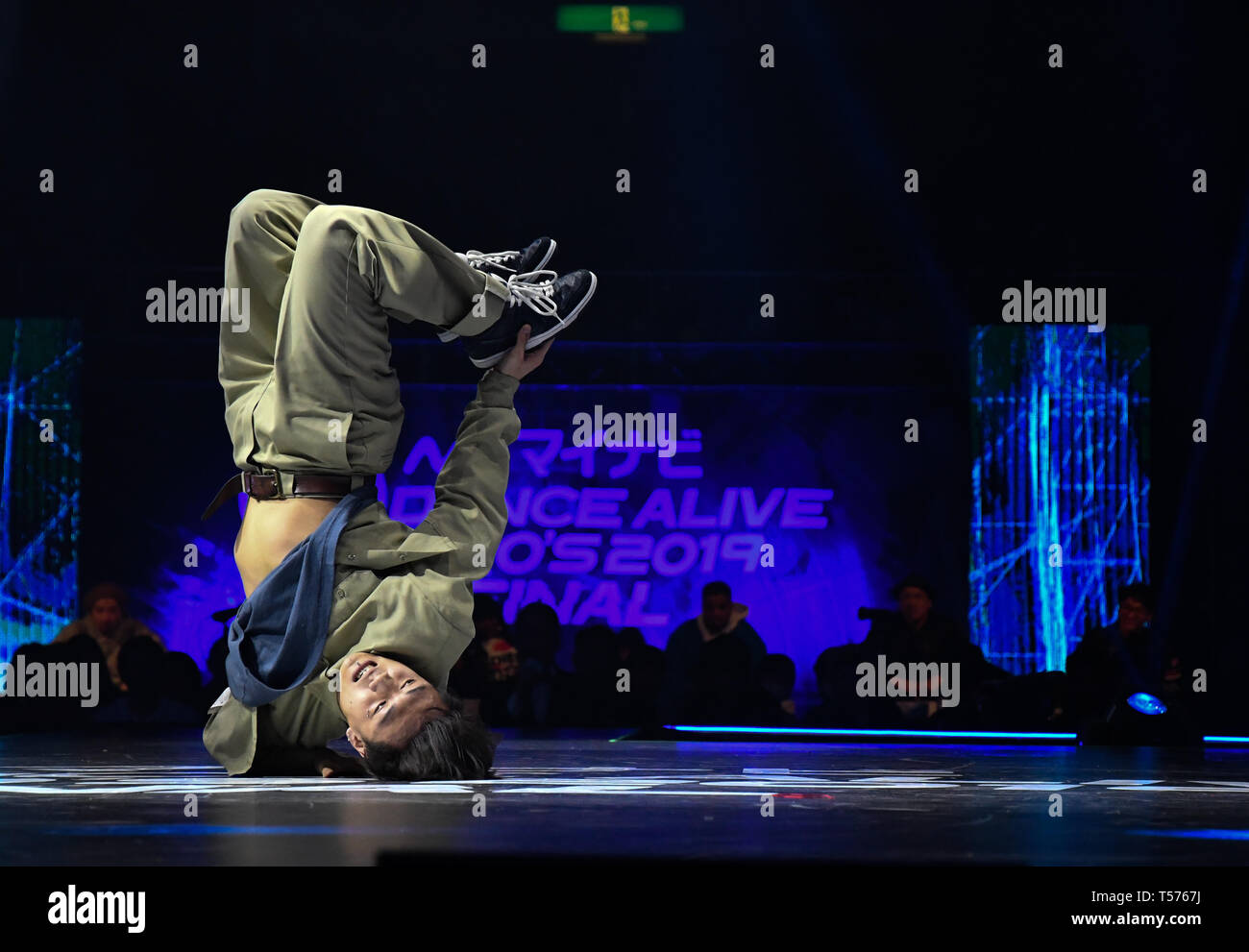 Tokyo, Japan. 21st Apr, 2019. Japanese dancer Issei of Fukuoka Japan ...