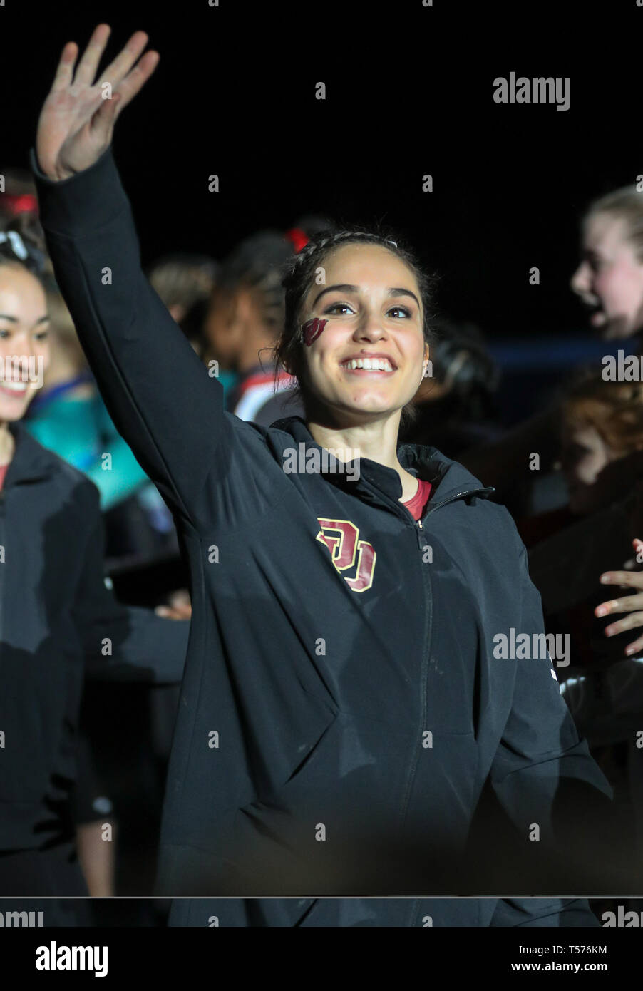 College gymnastics crowd hi-res stock photography and images - Alamy
