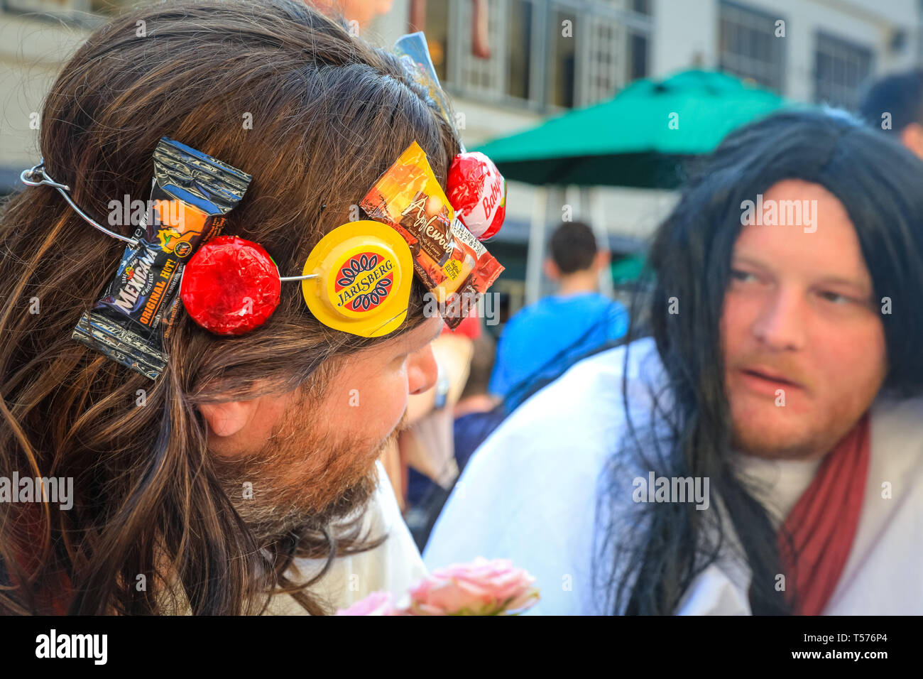 London, UK, 21th April 2019. A Jesus with Cheeses. The group of Jesus ...