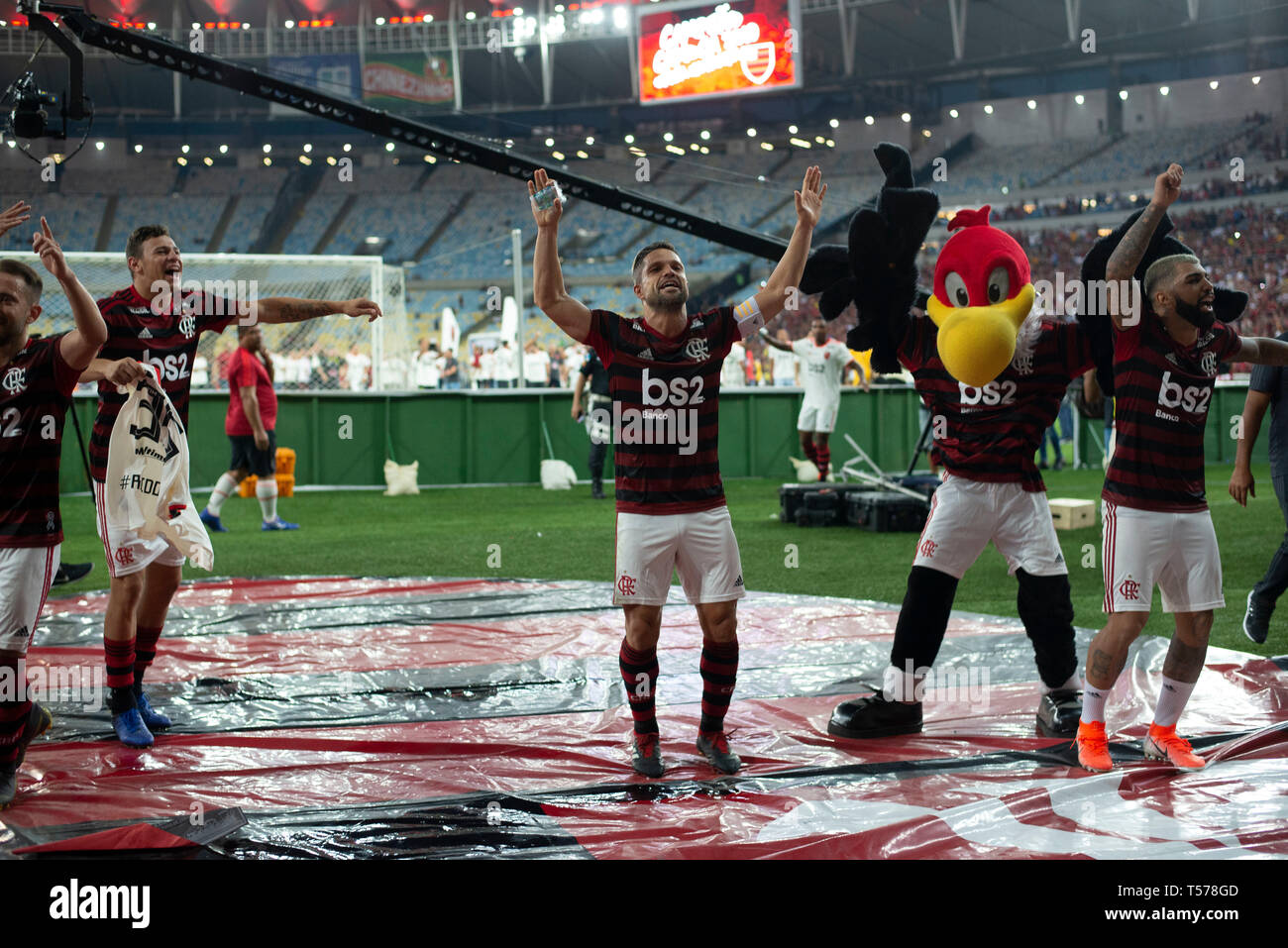 Rio De Janeiro, Brazil. 21st Apr, 2019. Celebration during Vasco x ...