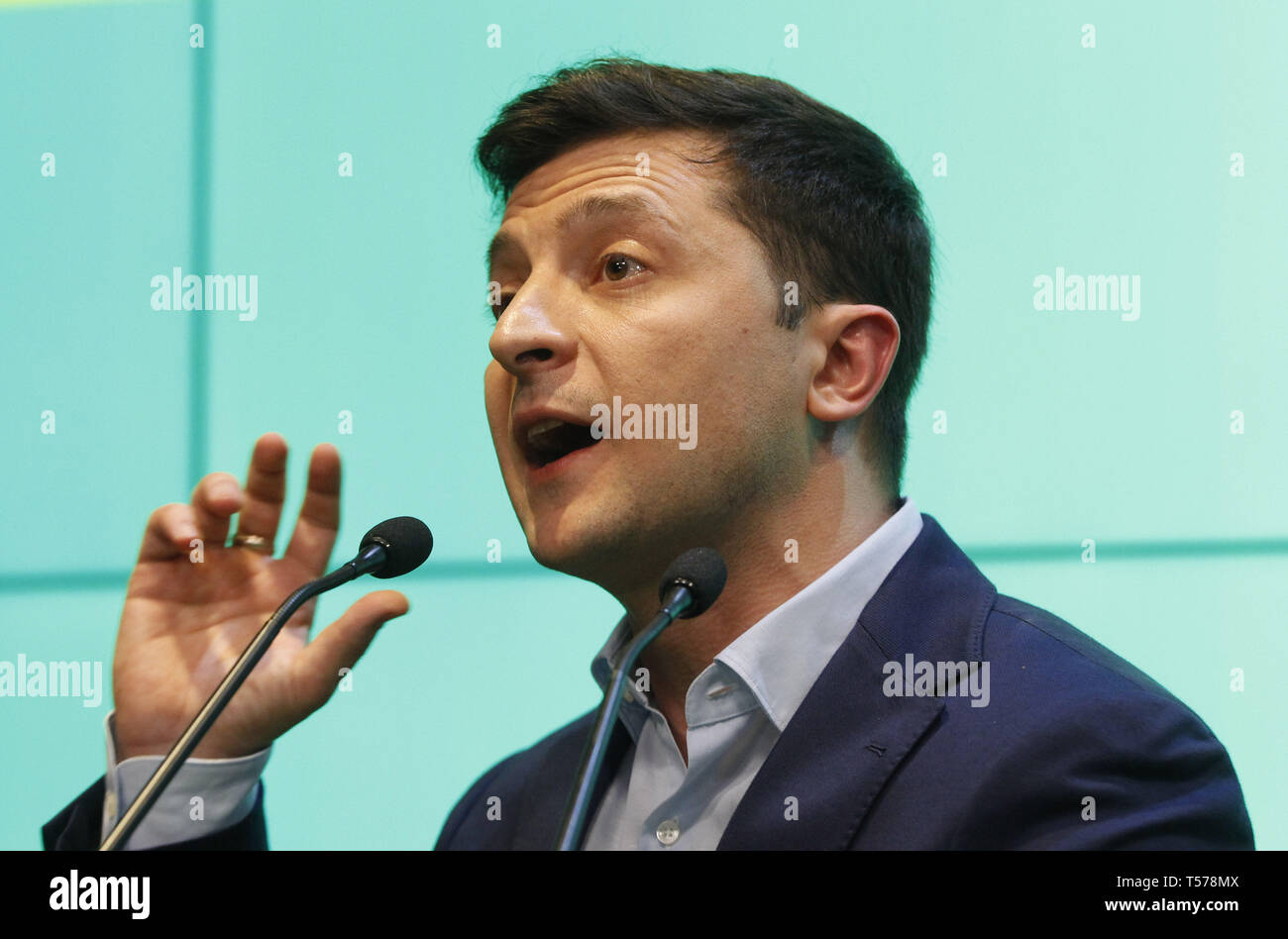 Kiev, Kiev, Ukraine. 21st Apr, 2019. Ukrainian comic actor and ...