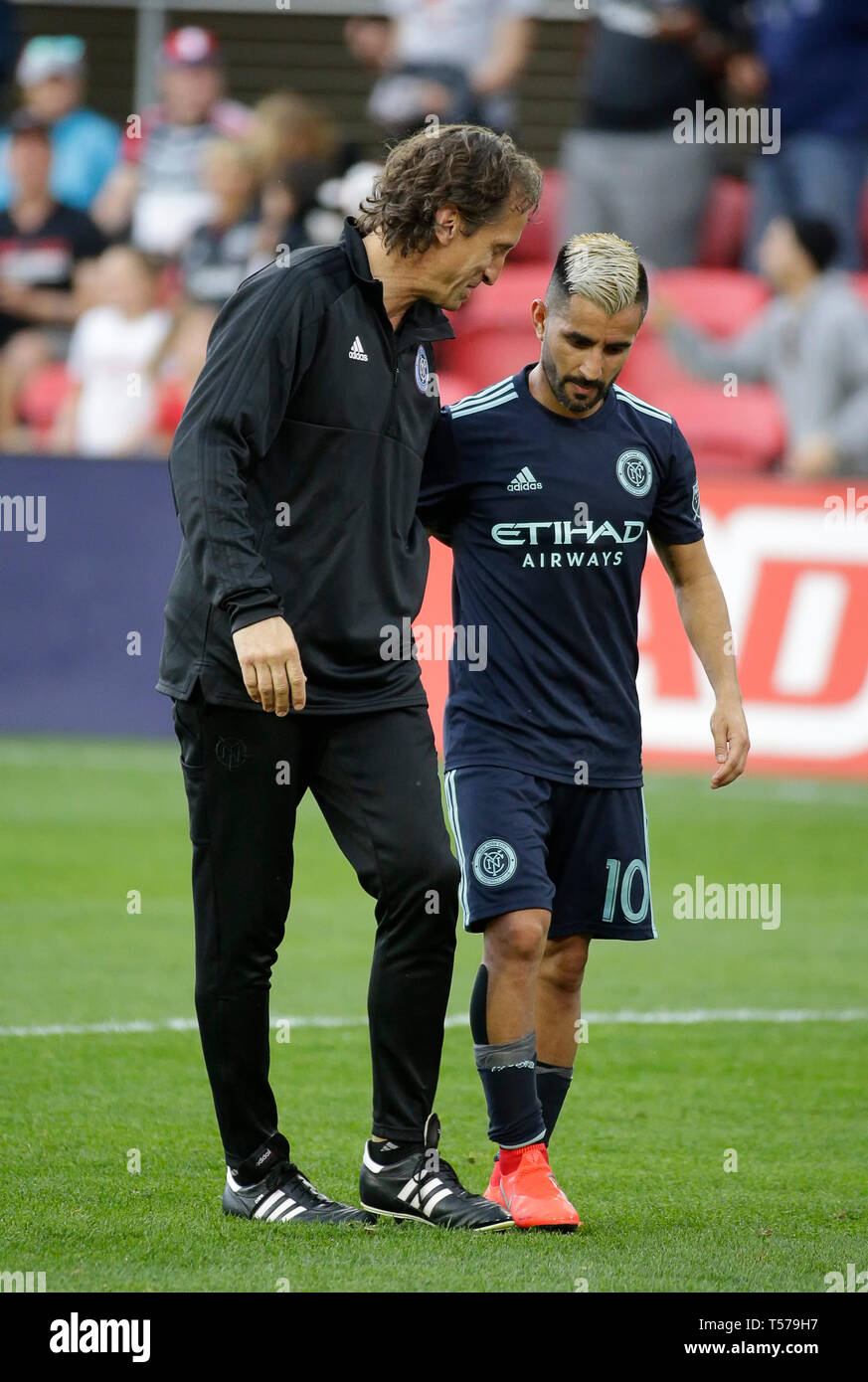 Washington DC, USA. 21st Apr, 2019. New York City FC Director of ...