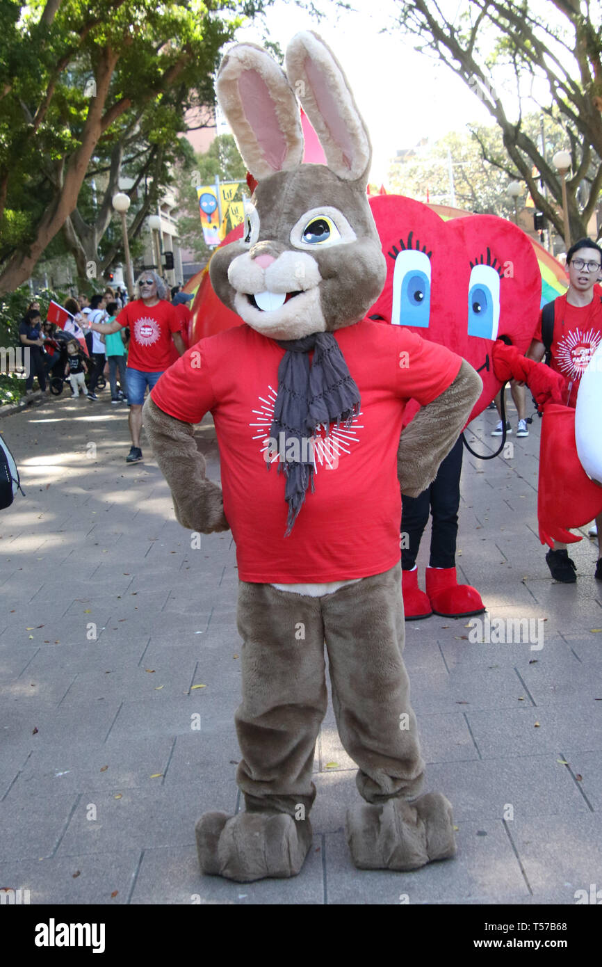 Sydney, Australia. 22nd Apr, 2019. The Sydney Easter Parade is a ...