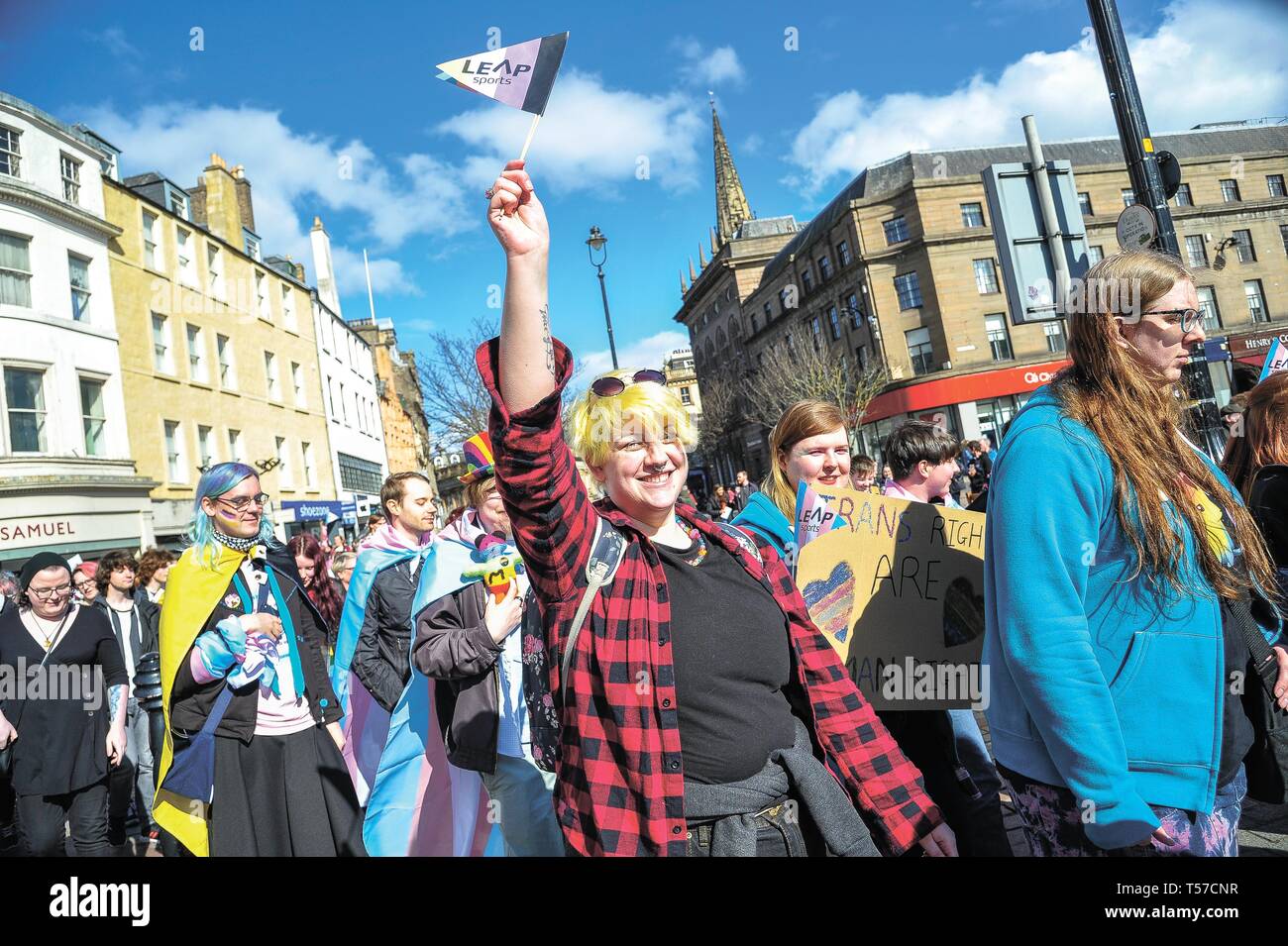 Trans flag scotland hi-res stock photography and images - Alamy
