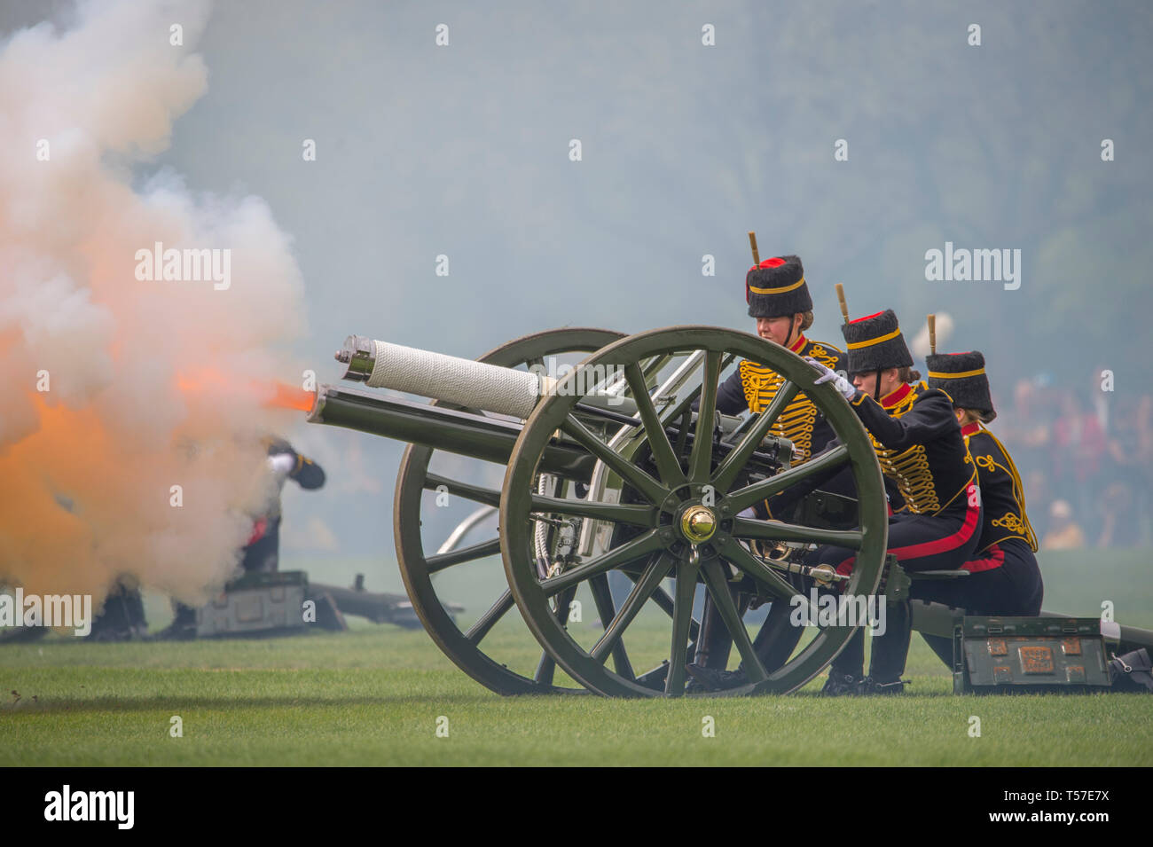 Royal gun salutes hi-res stock photography and images - Alamy