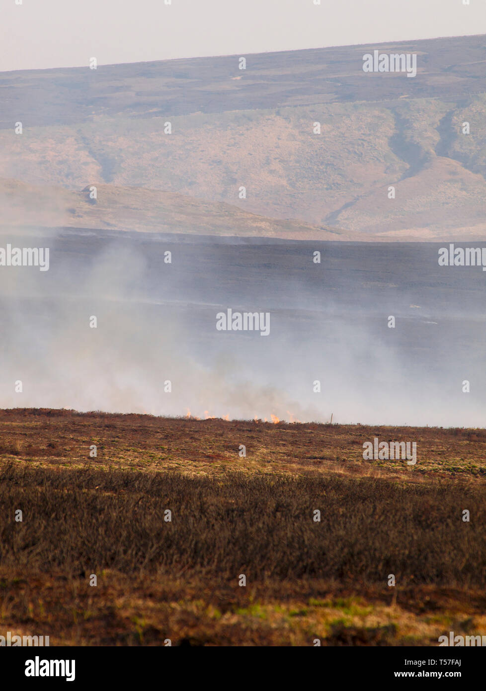 Marsden moor wildfire hi-res stock photography and images - Alamy