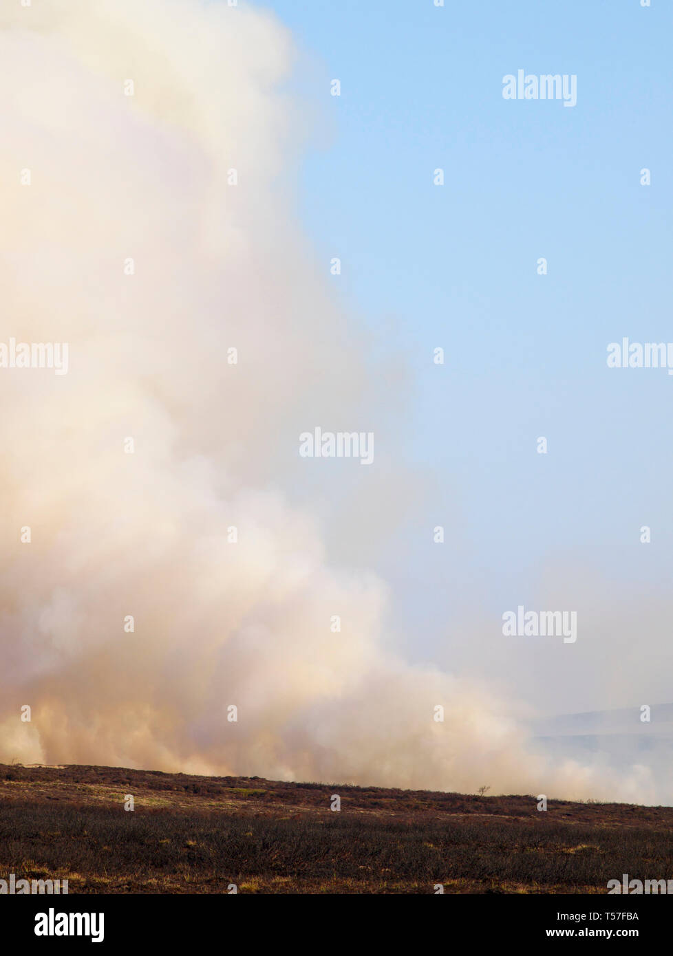 Moorland fire marsden moor hi-res stock photography and images - Alamy