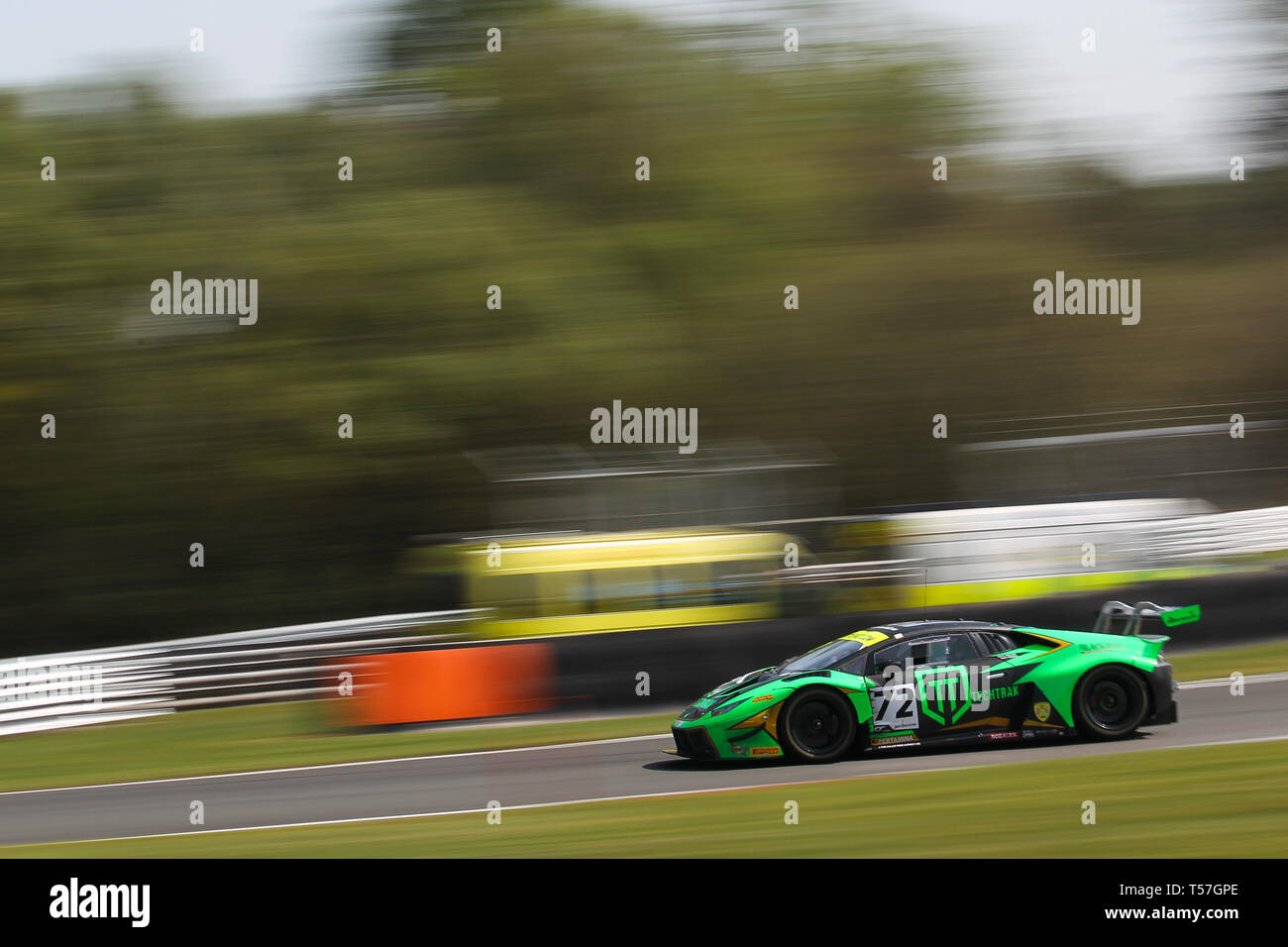 Taporley, Cheshire, UK. 22nd Apr, 2019. Barwell Motorsport Lamborghini ...