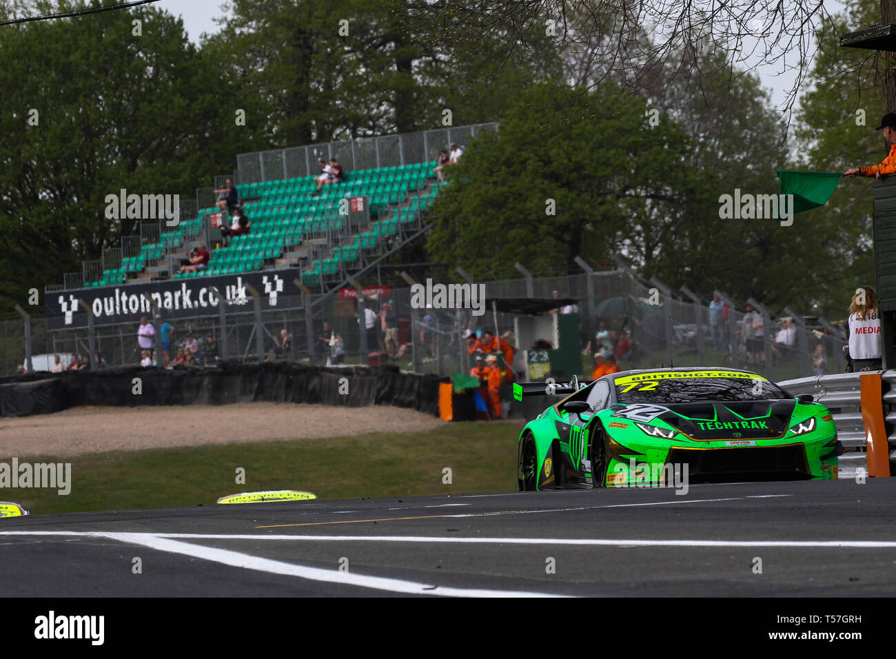 Taporley, Cheshire, UK. 22nd Apr, 2019. Barwell Motorsport Lamborghini ...