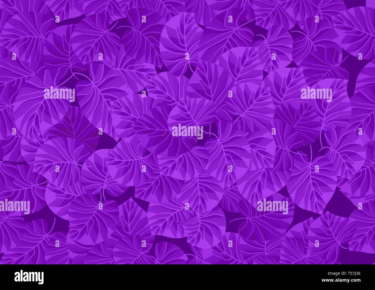 purple leaf pattern. abstract seamless texture with leaves Stock Vector ...