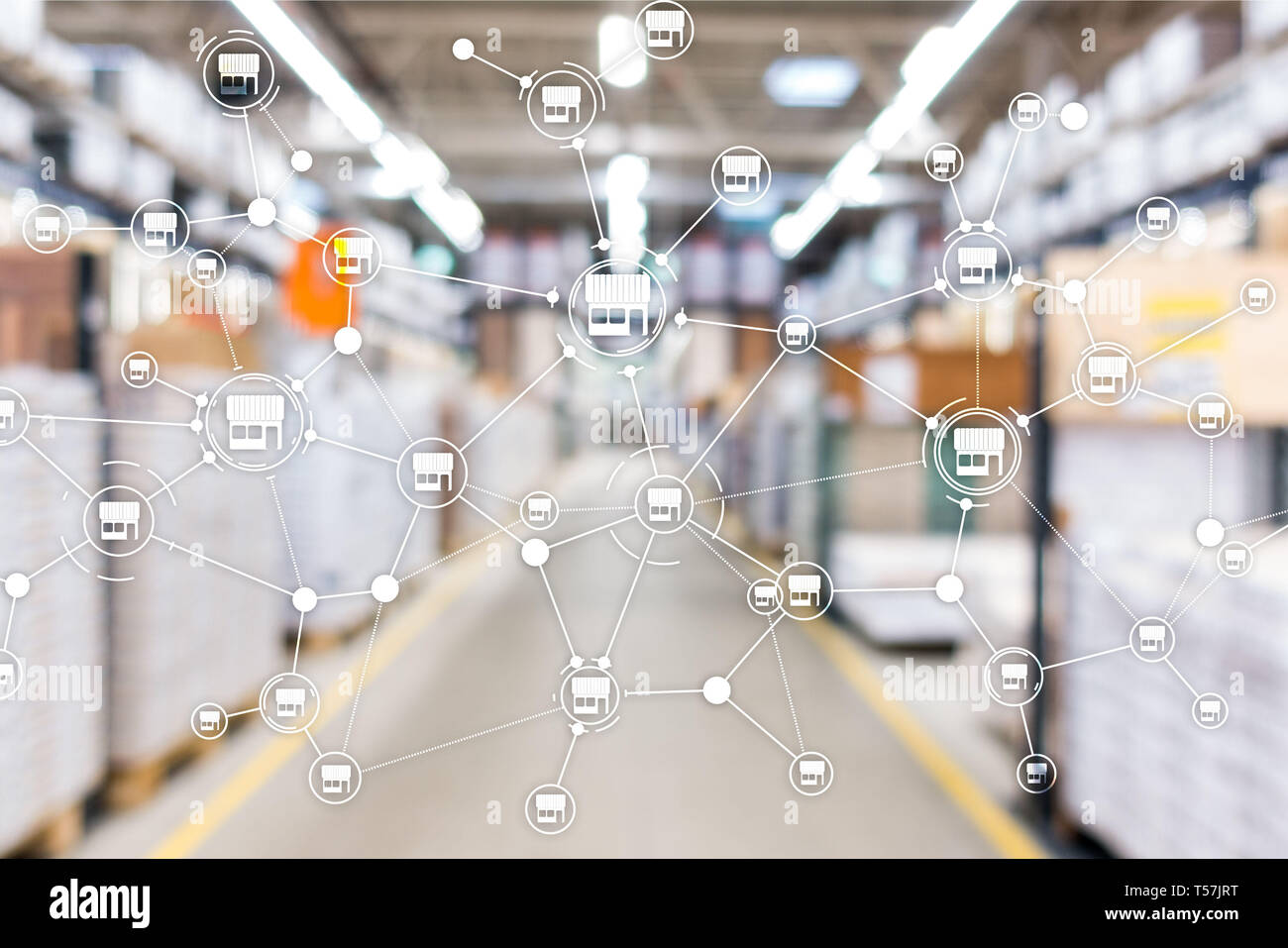 Franchise Distribution network Shop Retail Business Financial concept ...