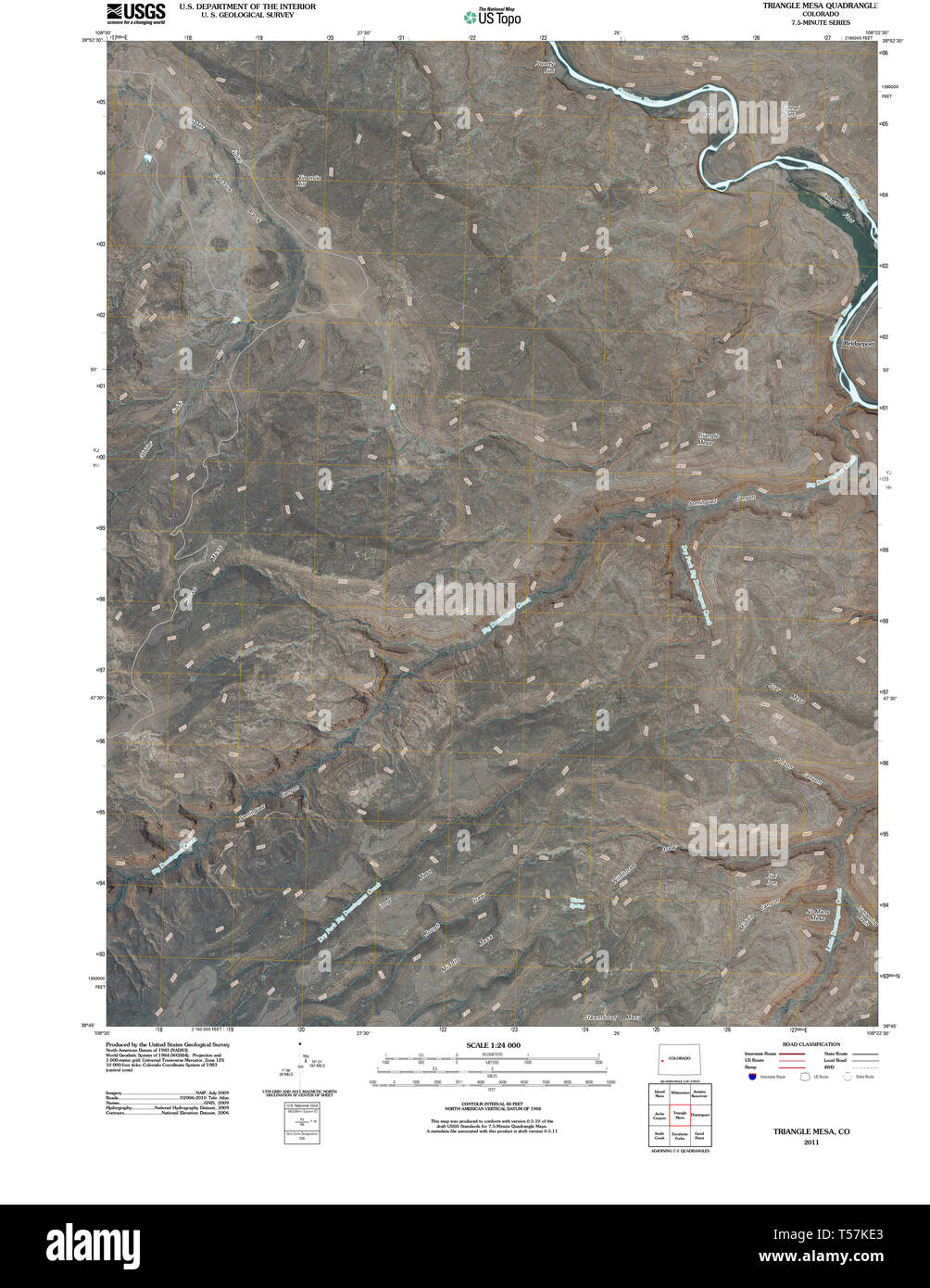 Mesa colorado map hi-res stock photography and images - Alamy