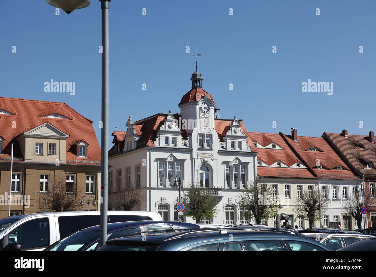 21.04.2019 Ostritz Saxony Germany. The Easter horse procession (the ...