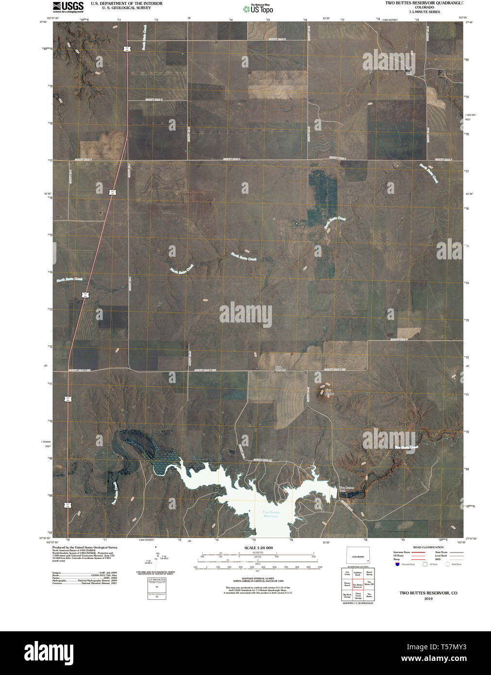 Two buttes reservoir hi-res stock photography and images - Alamy