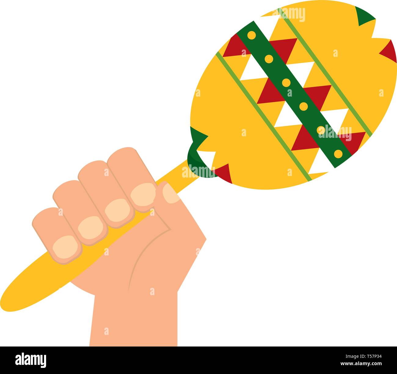 hand with maraca Stock Vector Image & Art - Alamy